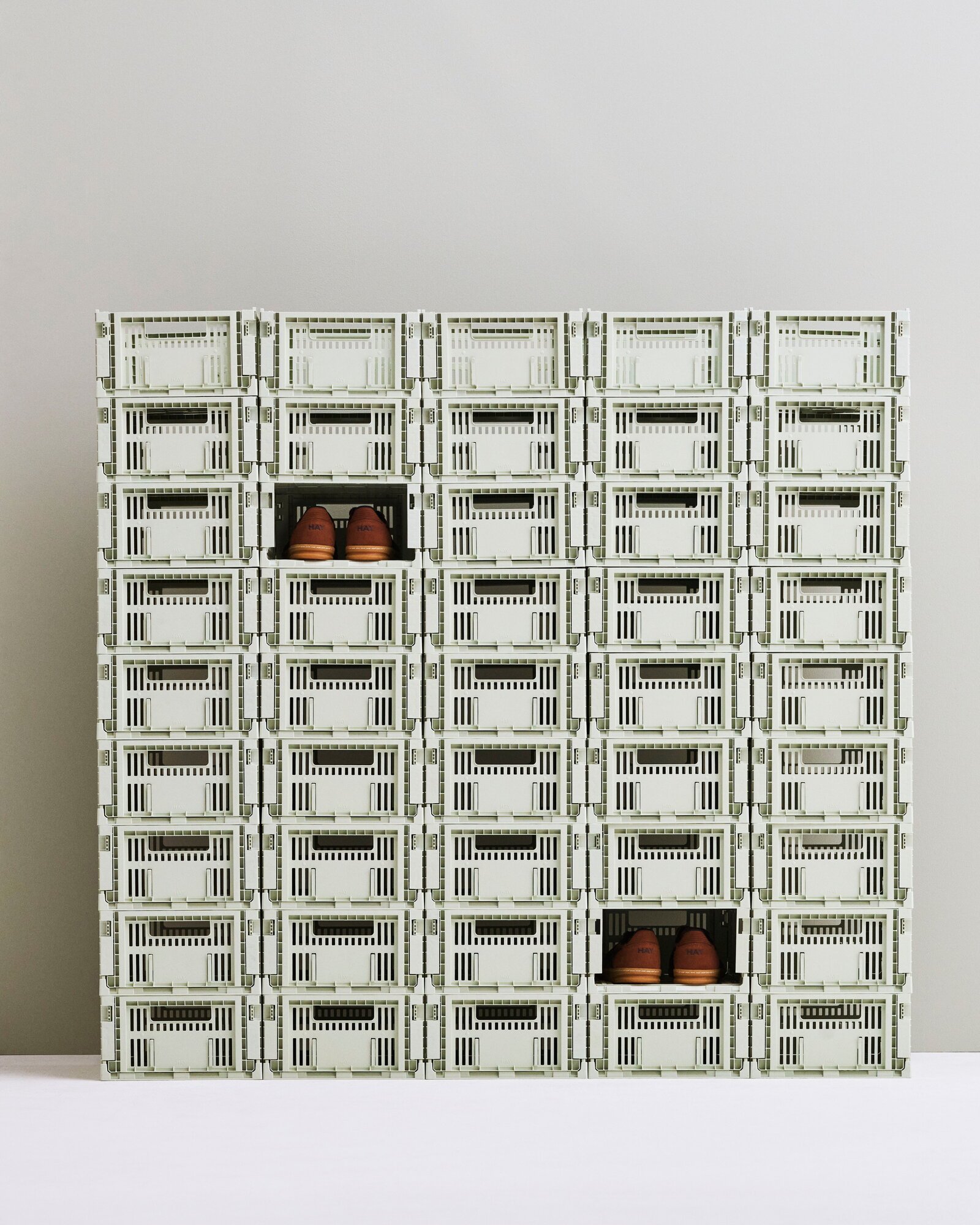 HAY Colour Crate, M, recycled plastic, mint | Finnish Design Shop