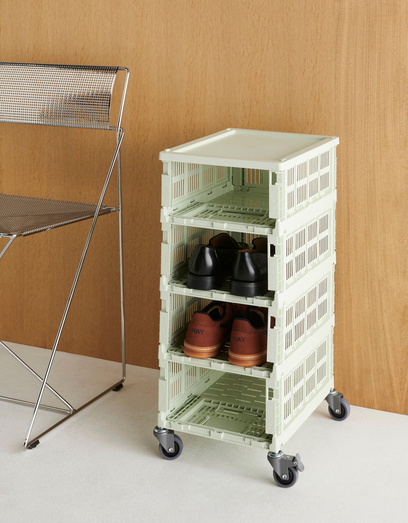 HAY Colour Crate, M, recycled plastic, mint | Finnish Design Shop