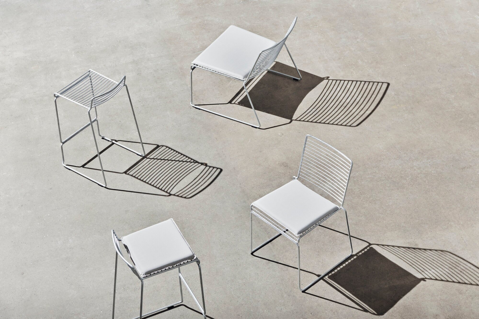 HAY Hee lounge chair, galvanized | Finnish Design Shop