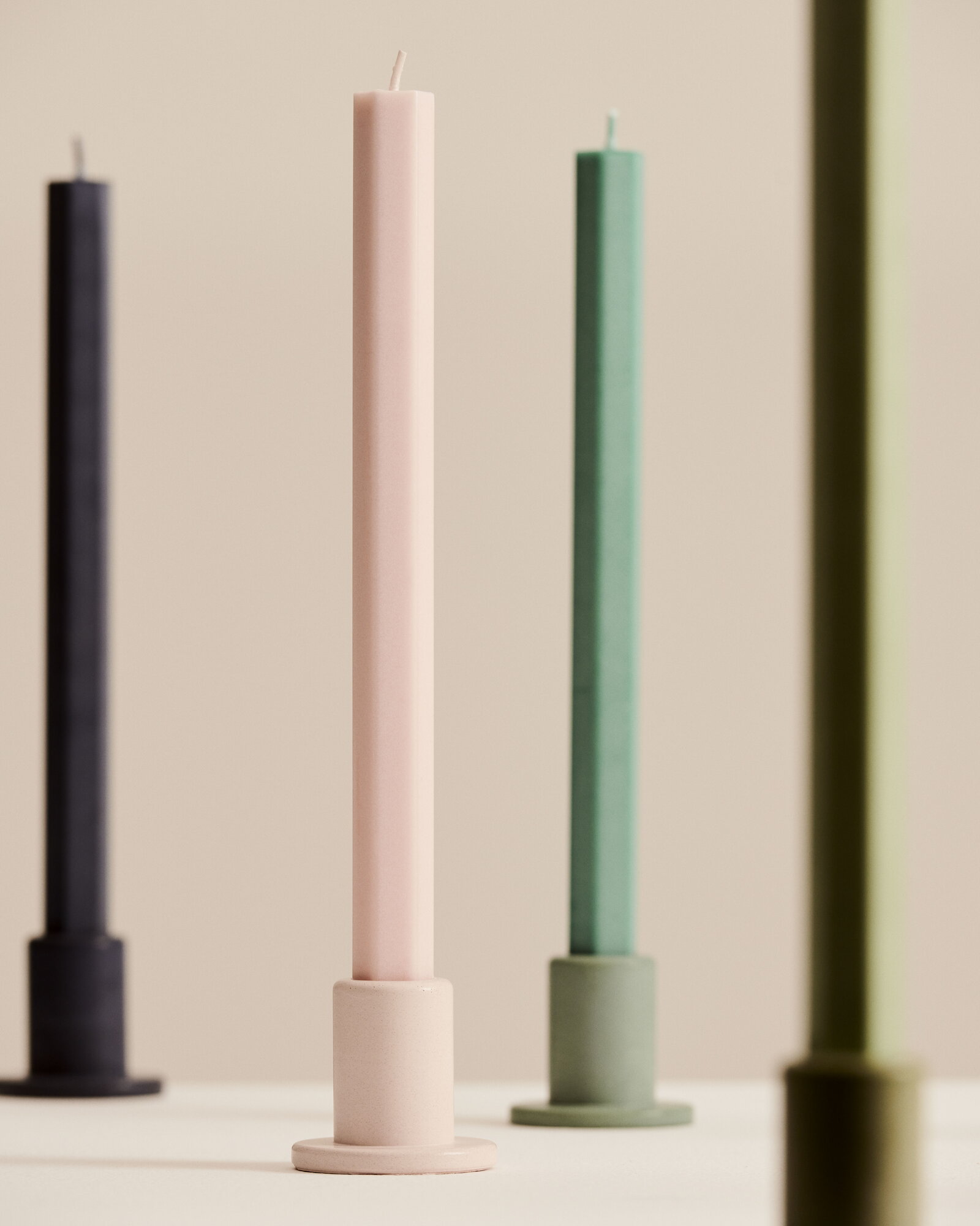 HAY Hexagon candle, midnight blue | Finnish Design Shop