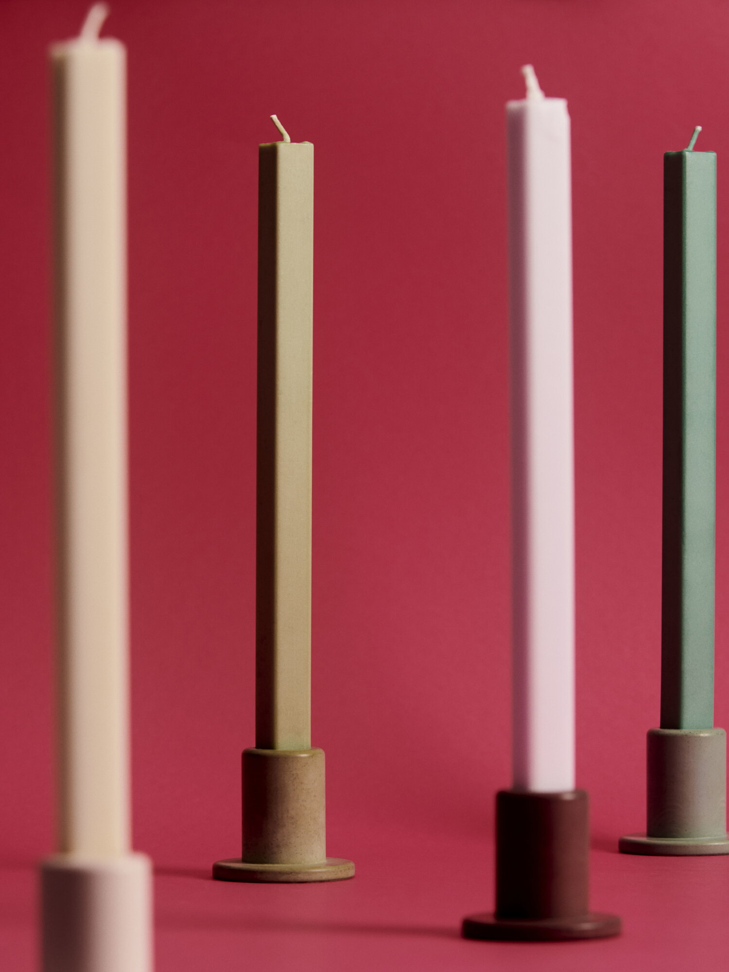 HAY Hexagon candle, 4 pcs, pastel | Finnish Design Shop