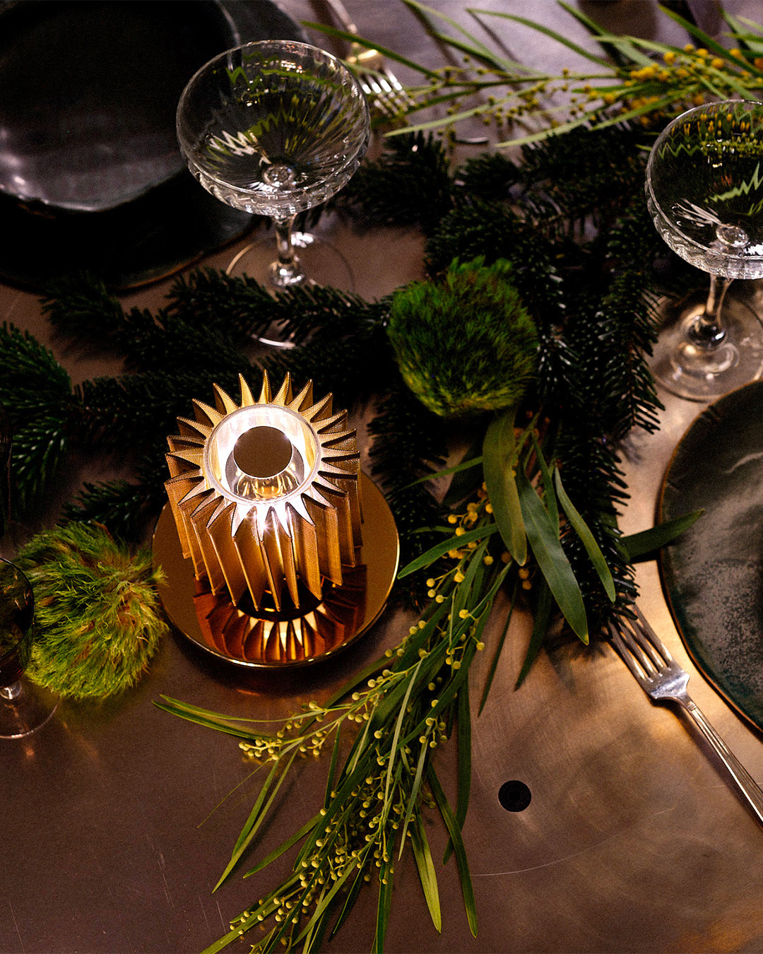 DCWéditions In The Sun portable table lamp, gold - gold | Finnish ...