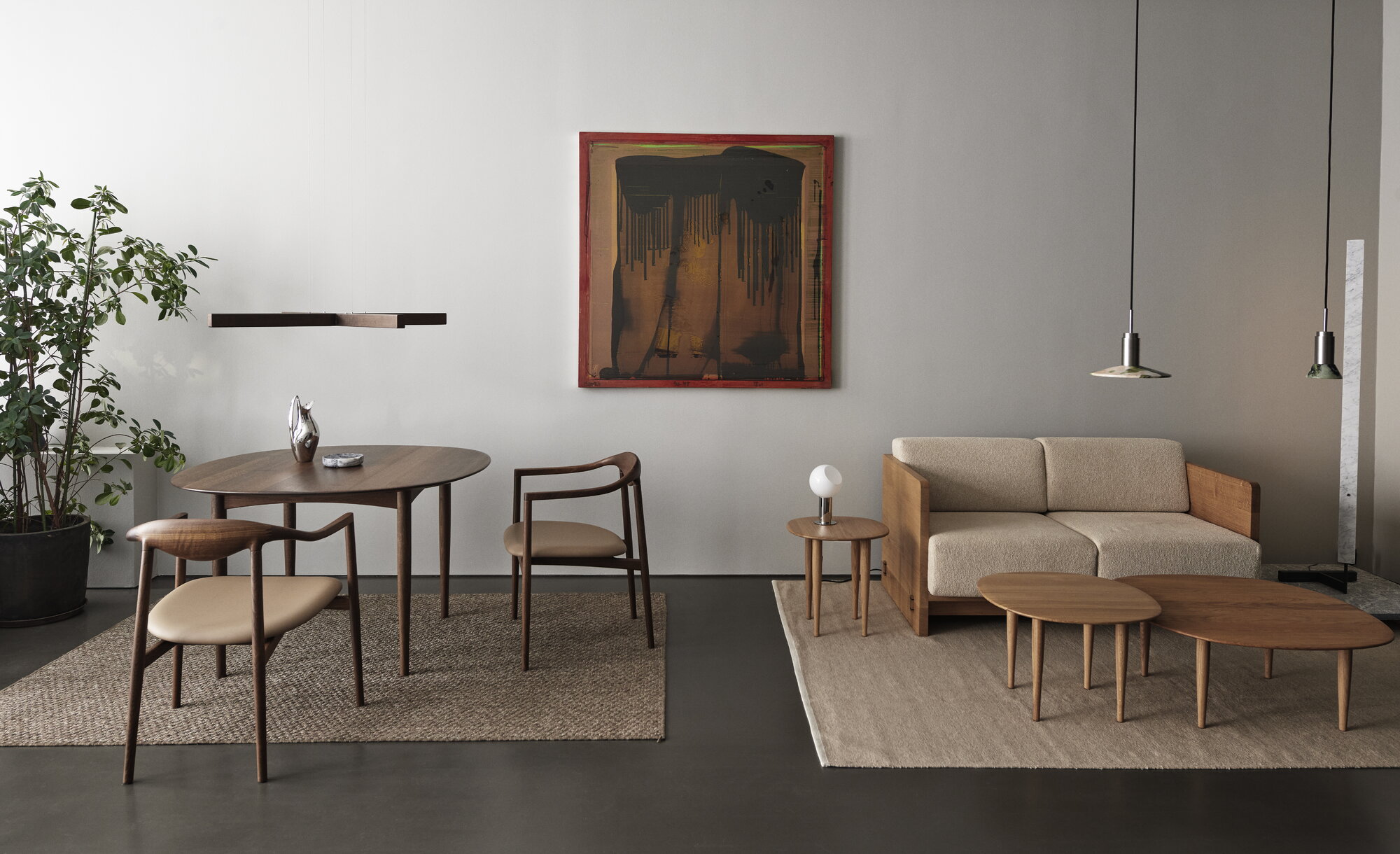 Brdr. Krüger Jari side table, model C45, oiled oak | Finnish Design Shop
