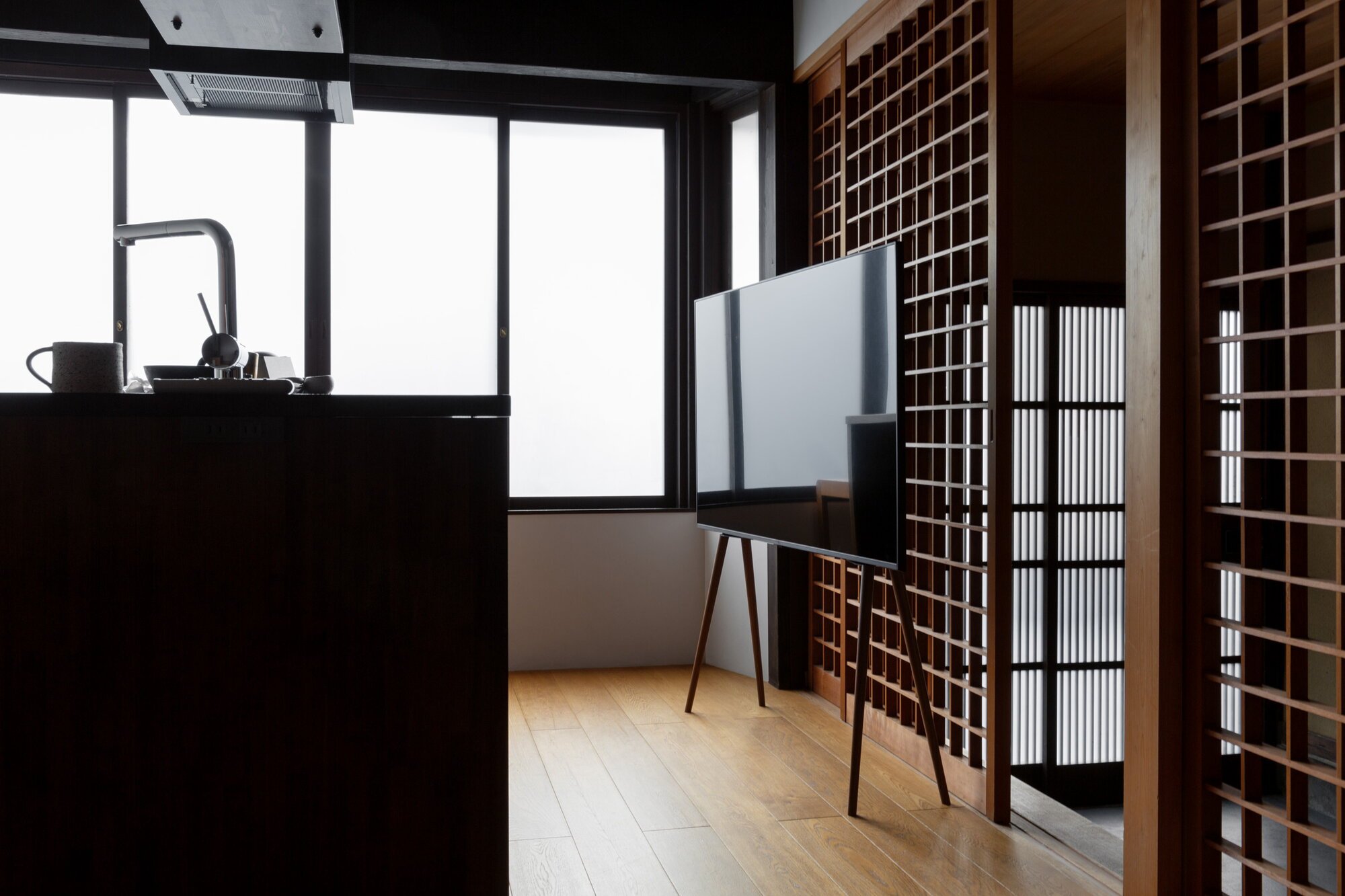 JALG TV stand, 42''-55'', walnut | Finnish Design Shop