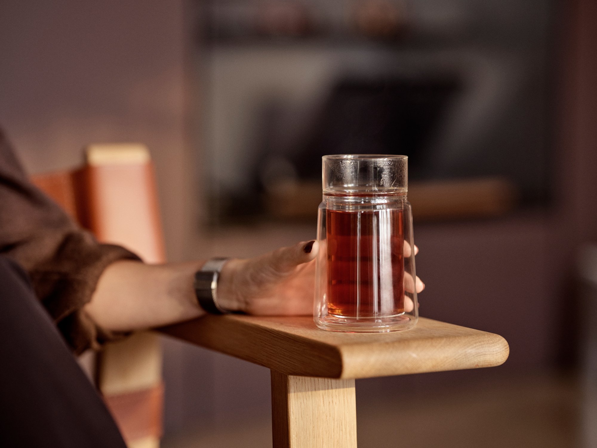 Jacob Jensen Double Wall glass, large 33 cl, clear | Finnish Design Shop