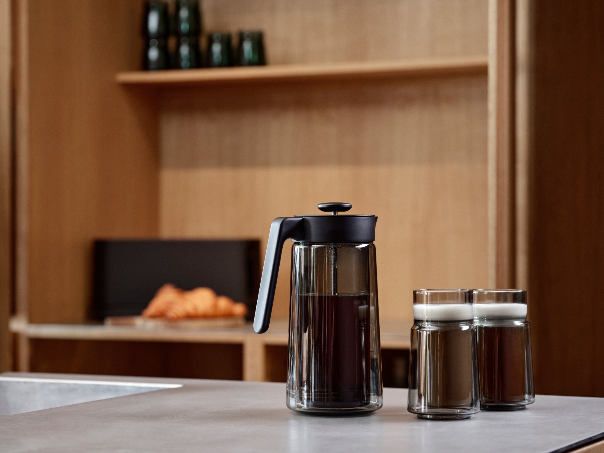 Jacob Jensen Double Wall verre, grand 33 cl, fumé | Finnish Design Shop