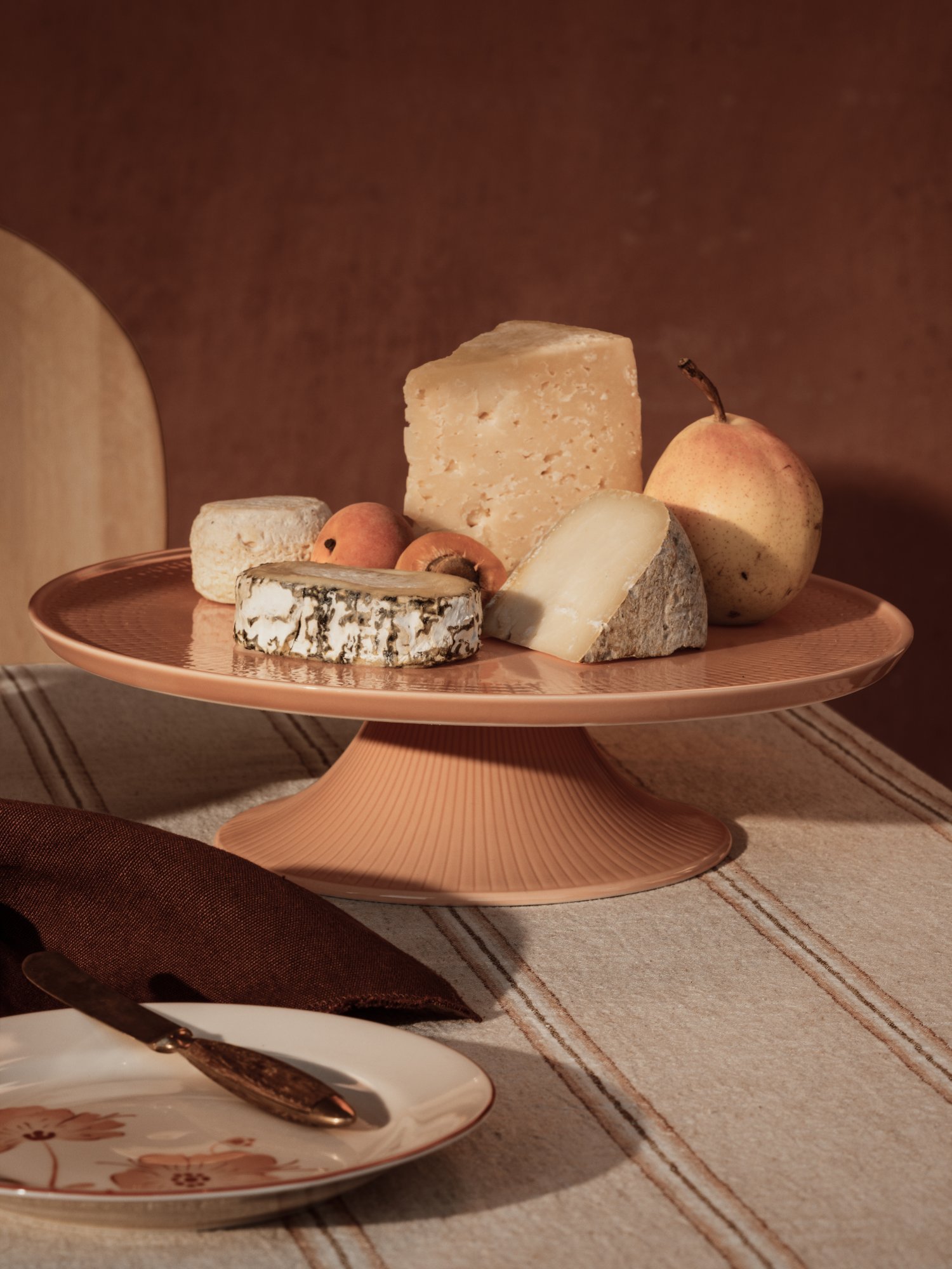 Rörstrand Swedish Grace cake stand, 31 cm, jubilee, warm caramel ...