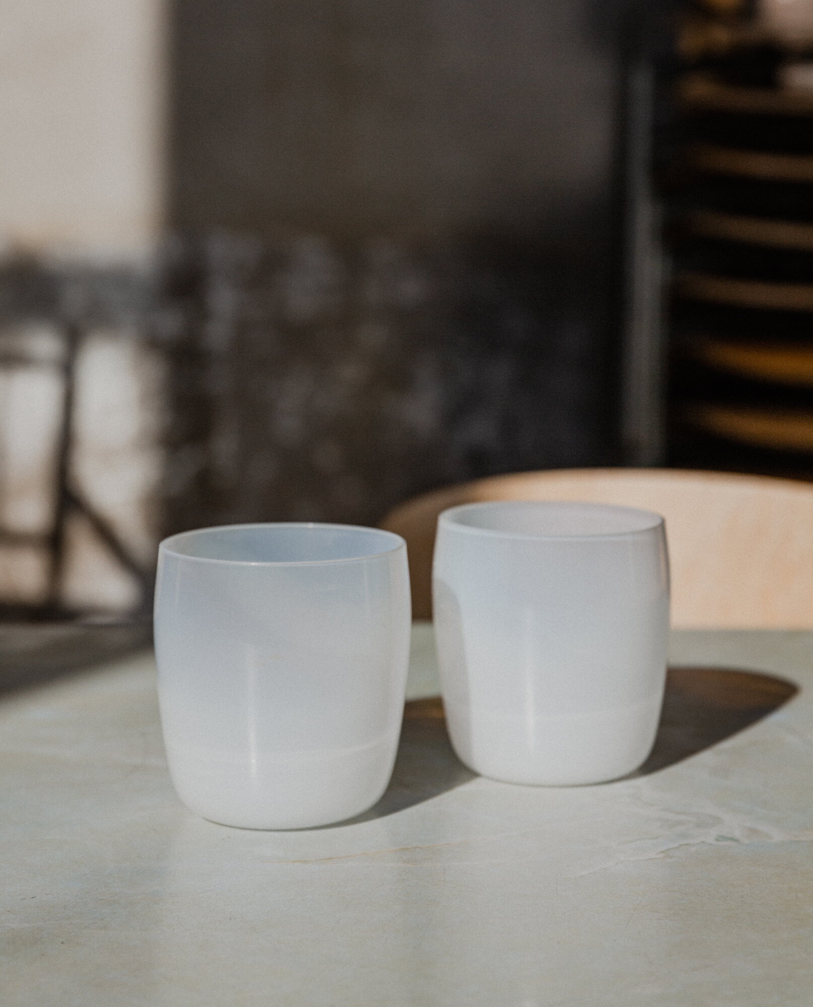 Lokal Helsinki Kaksi glass, white | Finnish Design Shop