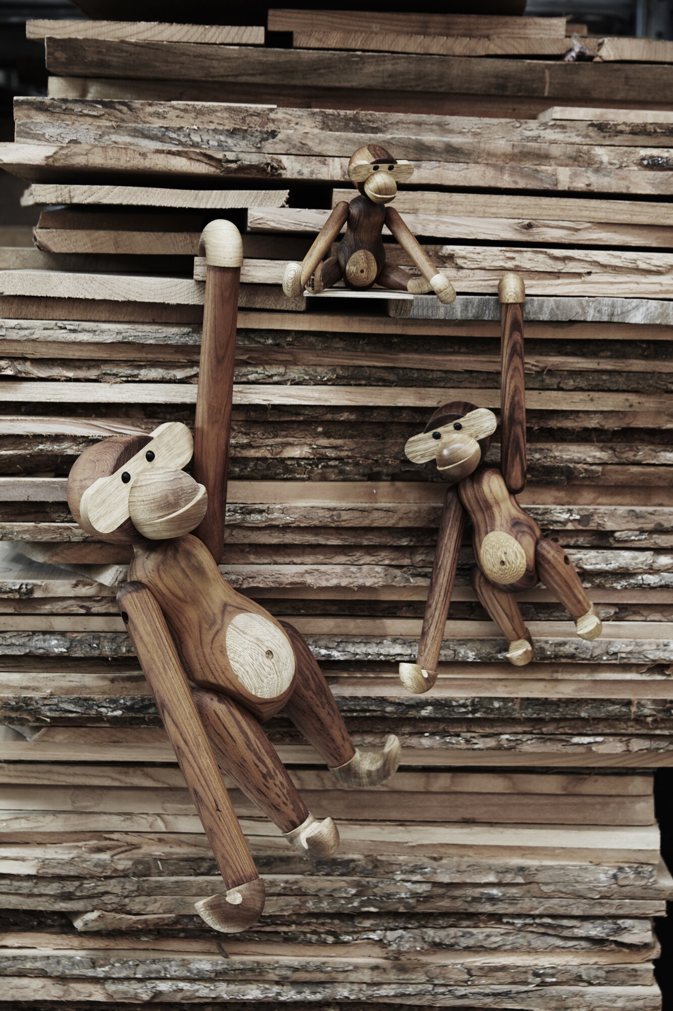 Kay Bojesen Denmark Wooden Monkey, large, teak | Finnish Design Shop UK