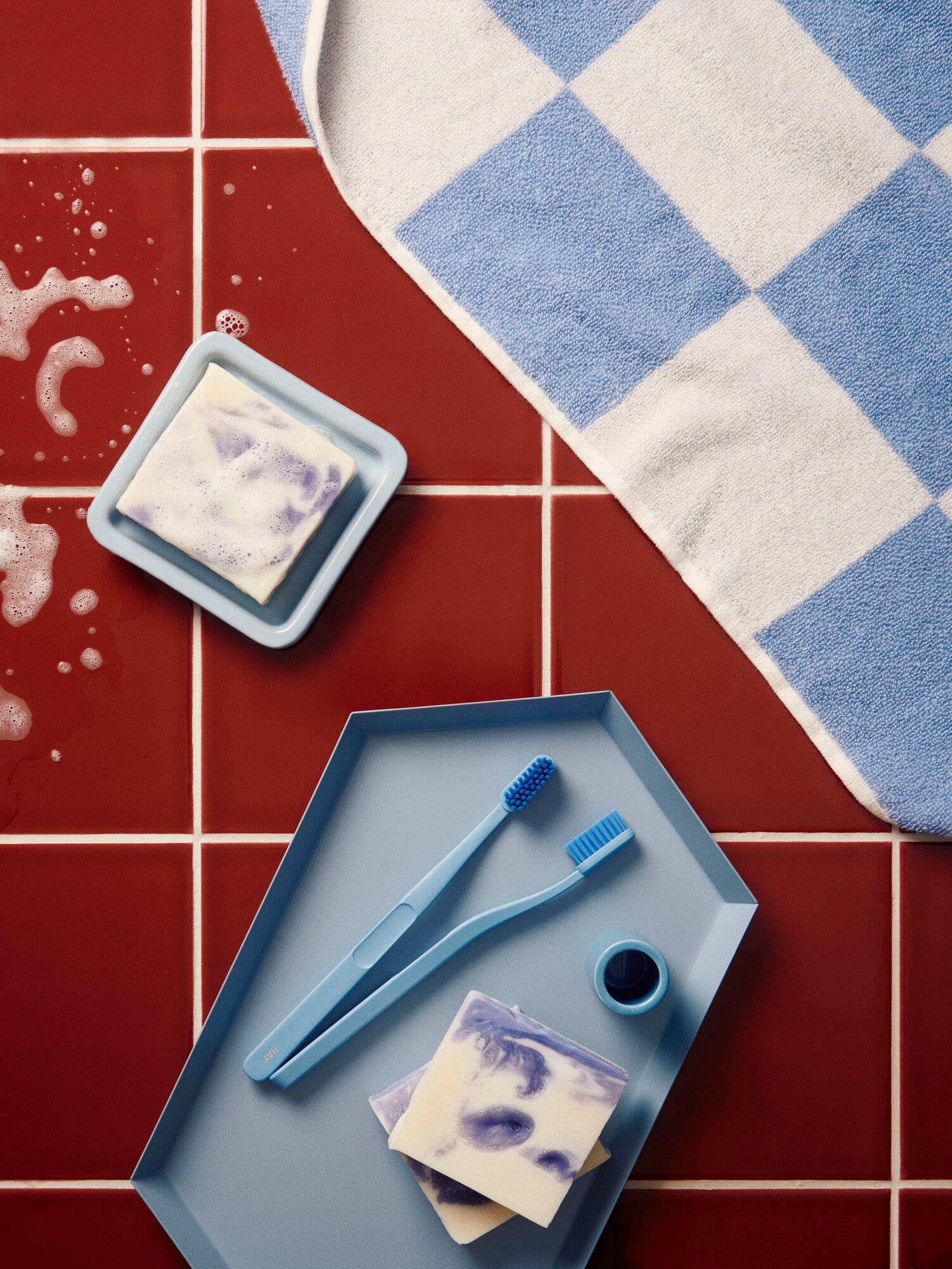 HAY Toothbrush holder, blue | Finnish Design Shop