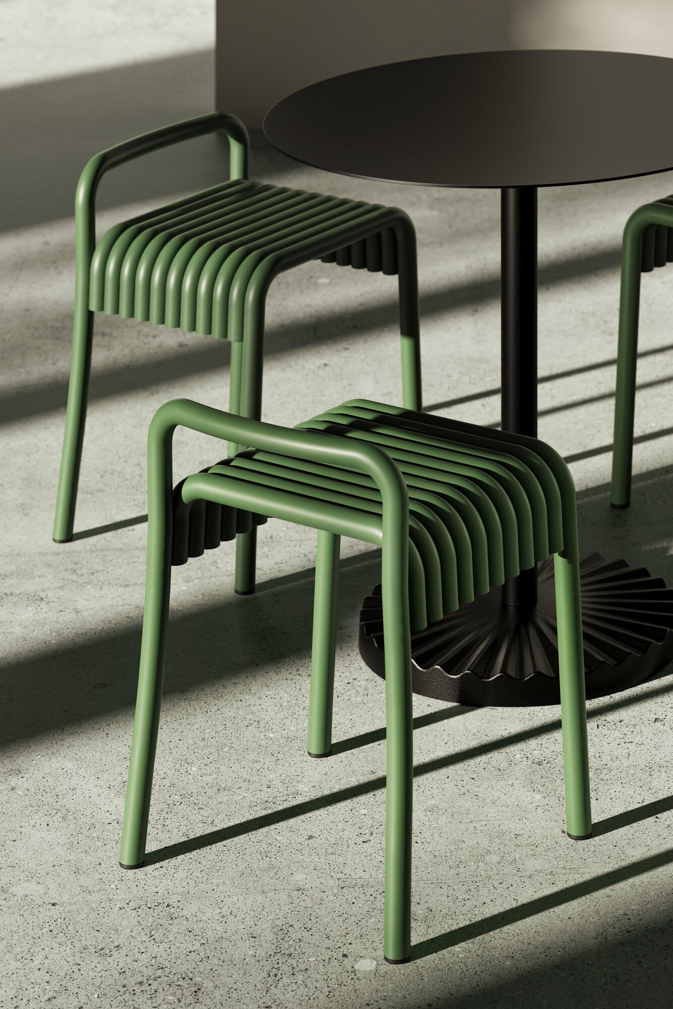 Bebó Objects Kane tabouret, bas, 45 cm, vert | Finnish Design Shop