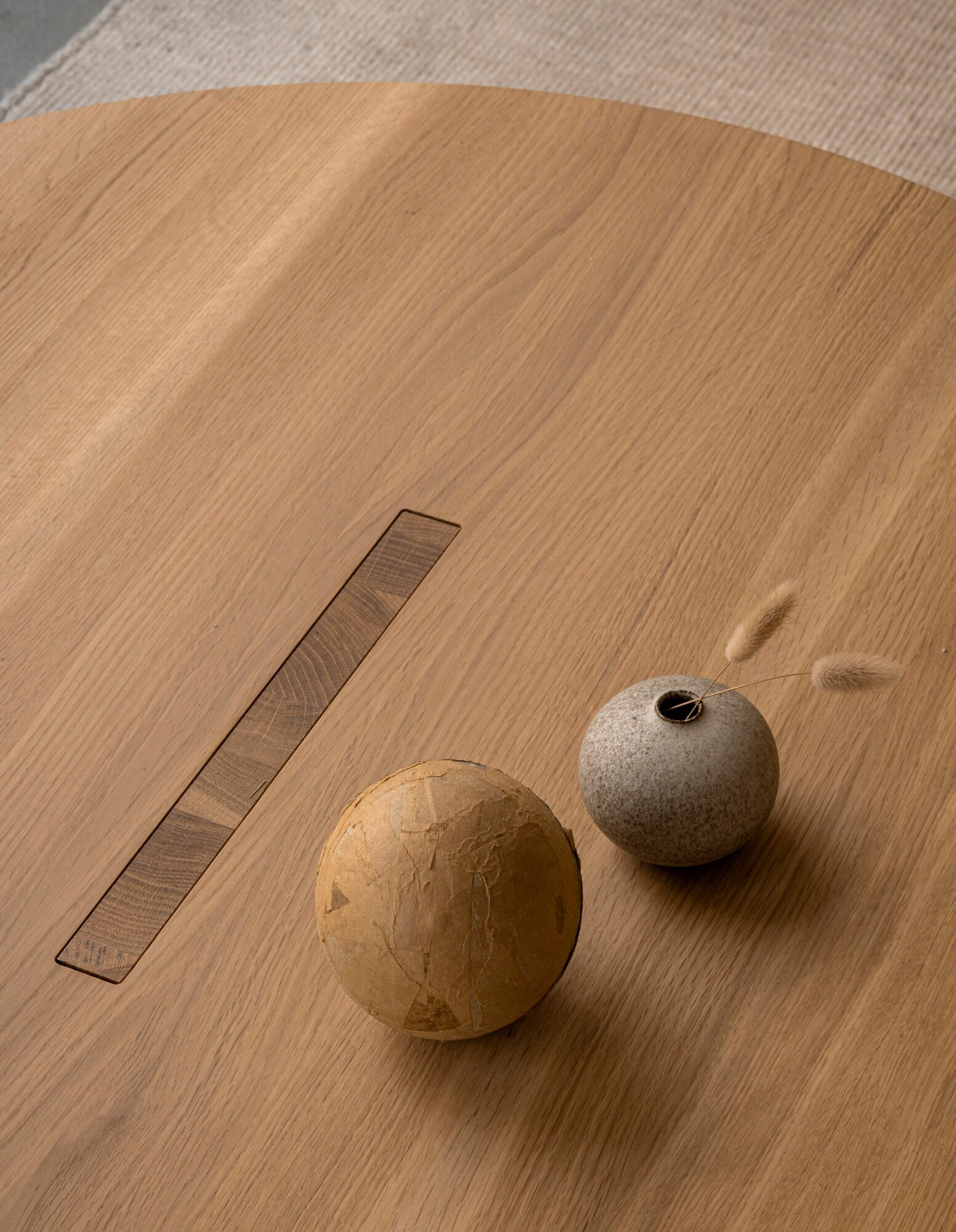 Karimoku Case N-ST02 lounge table, 100 x 100 cm, lacquered oak ...