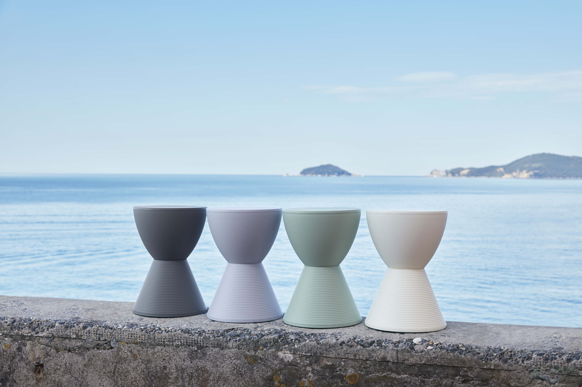 Kartell Prince Aha stool, lavender grey | Finnish Design Shop