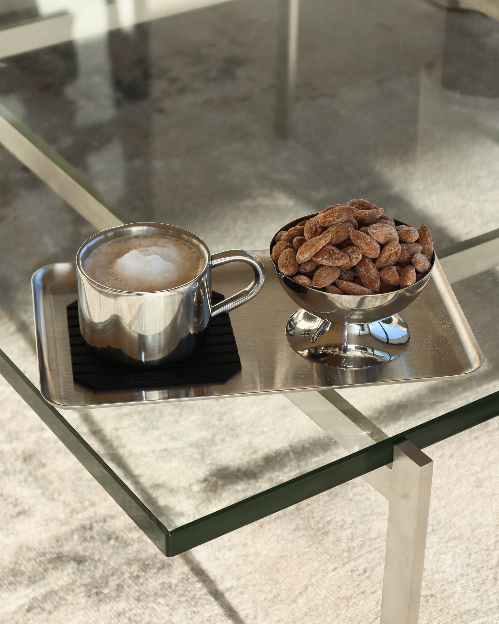 Nichba Stainless steel tray, small, 10 x 22 cm | Finnish Design Shop