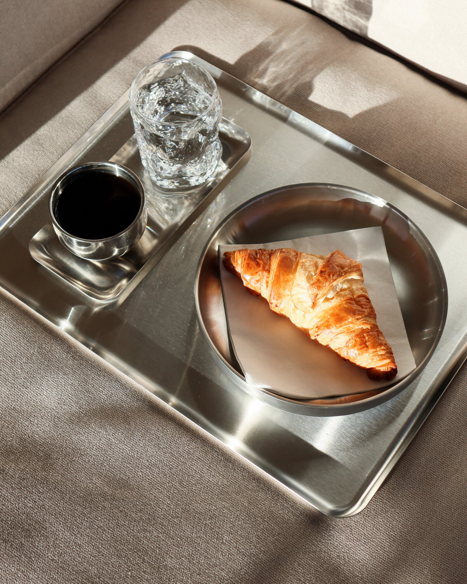 Nichba Stainless steel tray, small, 10 x 22 cm | Finnish Design Shop