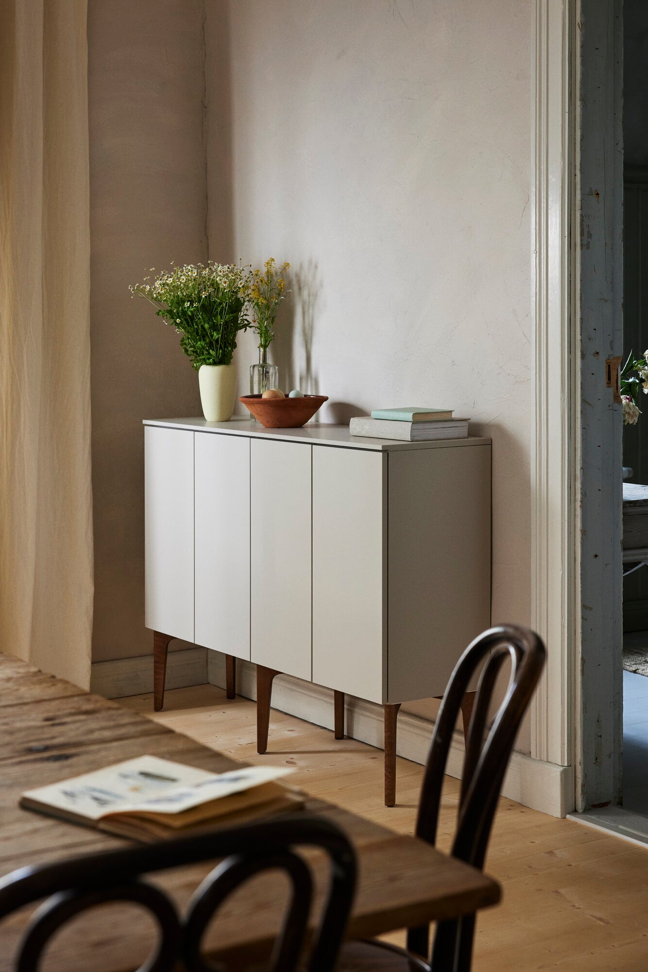 Lundia Fuuga sideboard, 128 cm, cashmere - oak | Finnish Design Shop UK