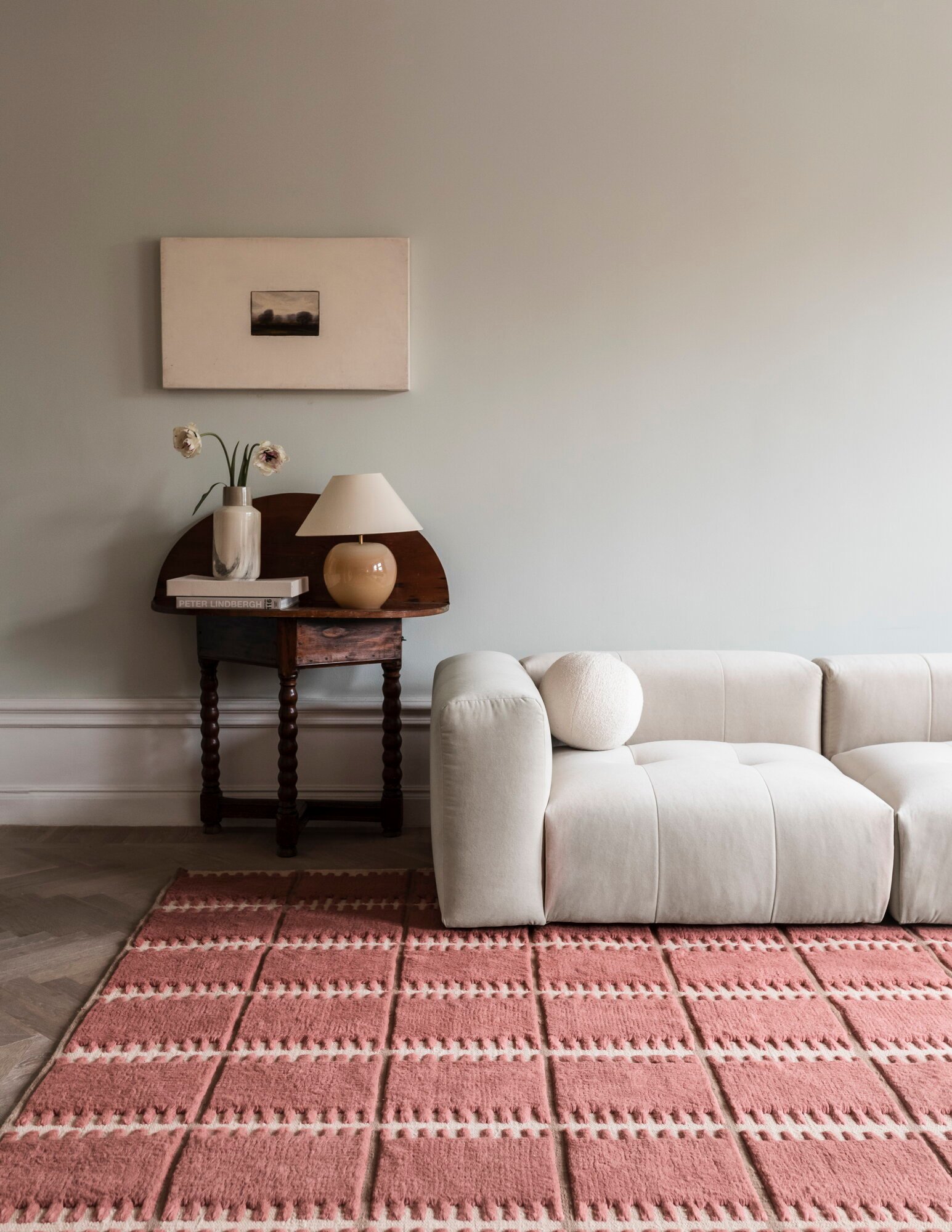 LAYERED Lilly wool rug, claret red | Finnish Design Shop