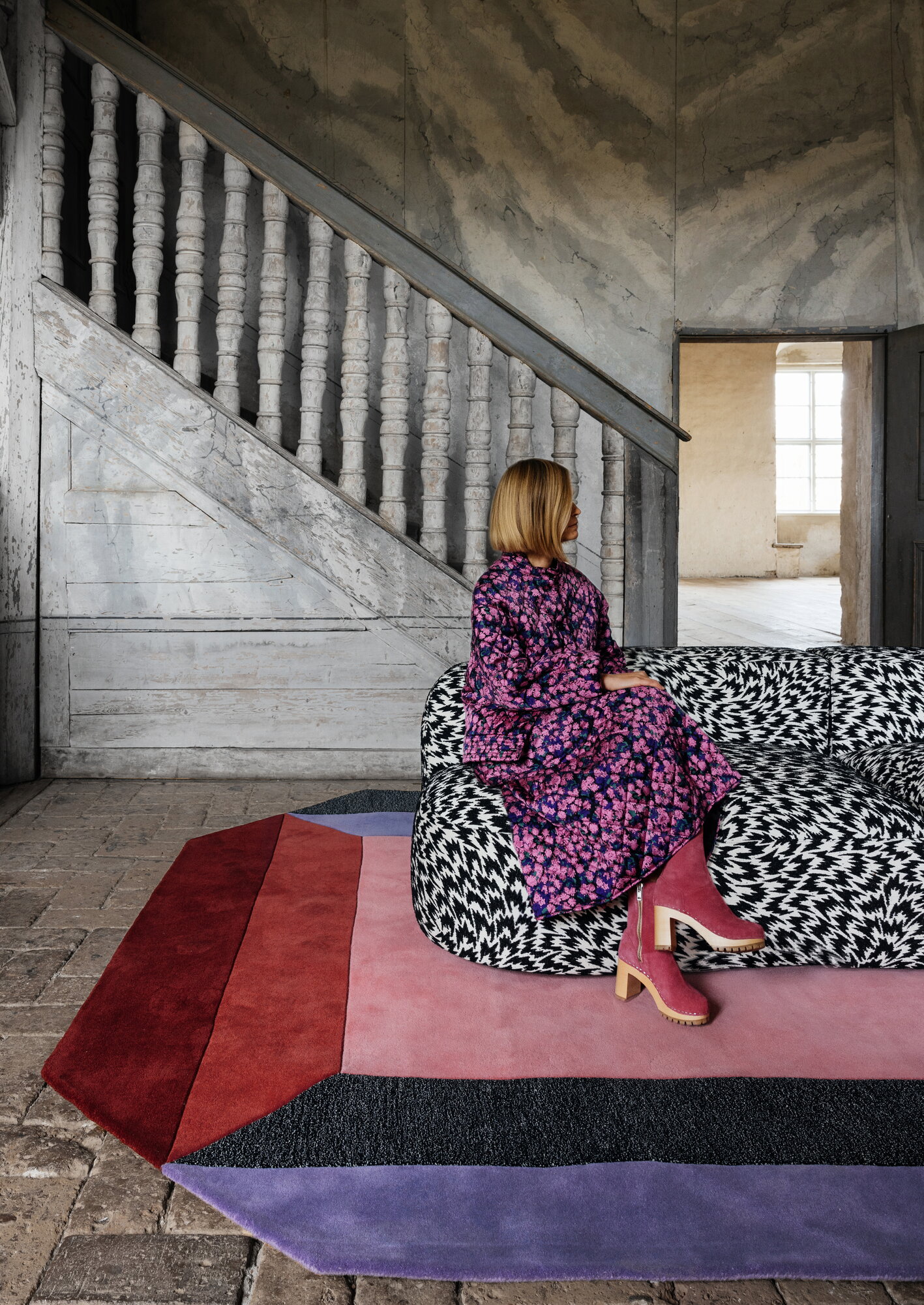 LAYERED Teklan Crystal rug, spectrum | Finnish Design Shop