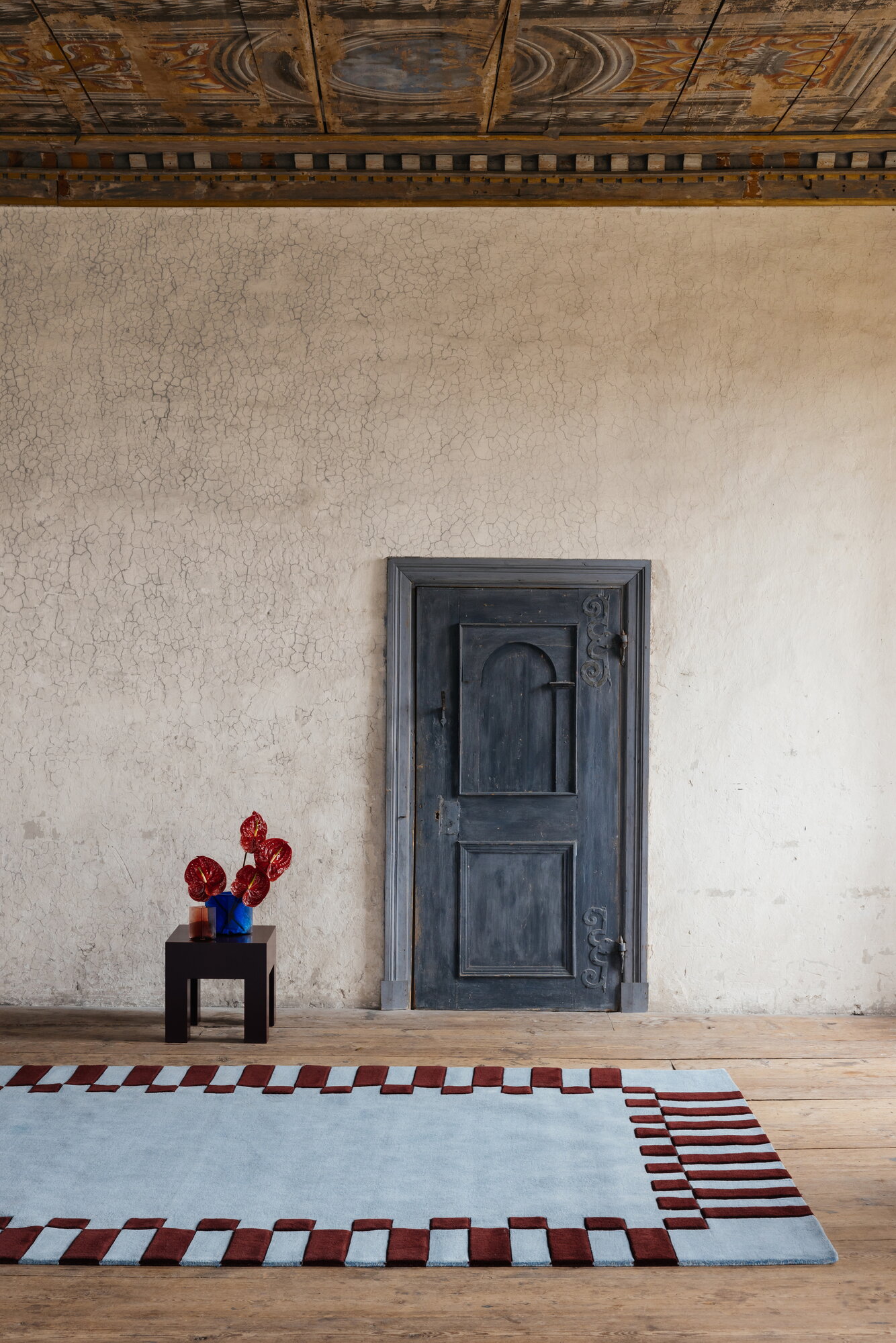 LAYERED Teklan Frame rug, mulberry sky | Finnish Design Shop