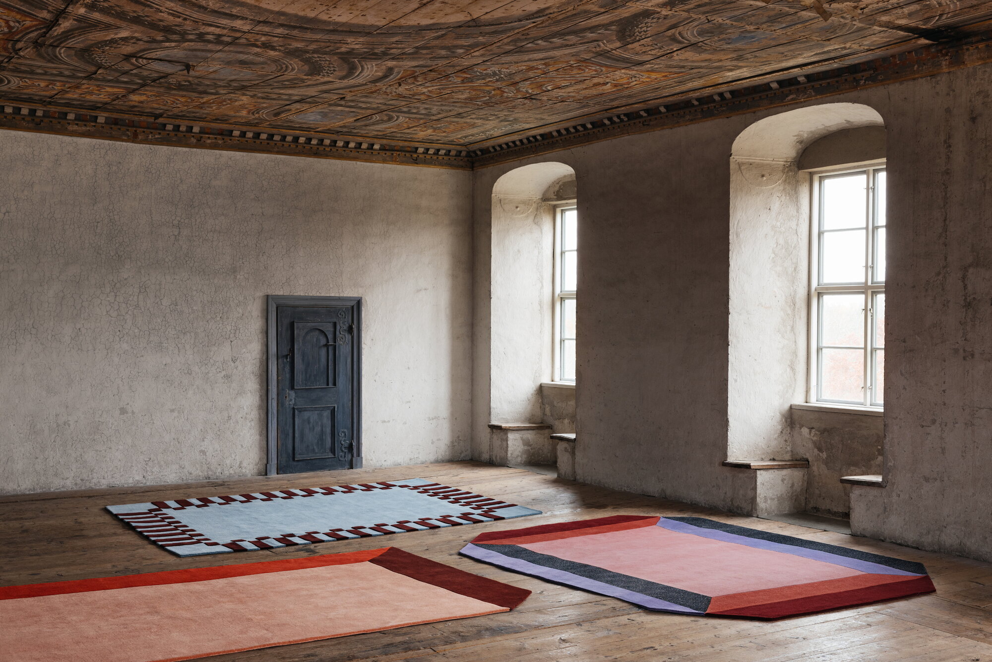 LAYERED Teklan Frame rug, mulberry sky | Finnish Design Shop