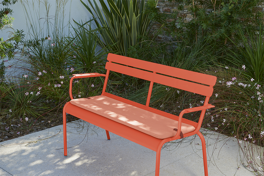 Fermob Luxembourg 2-seater bench, cactus | Finnish Design Shop