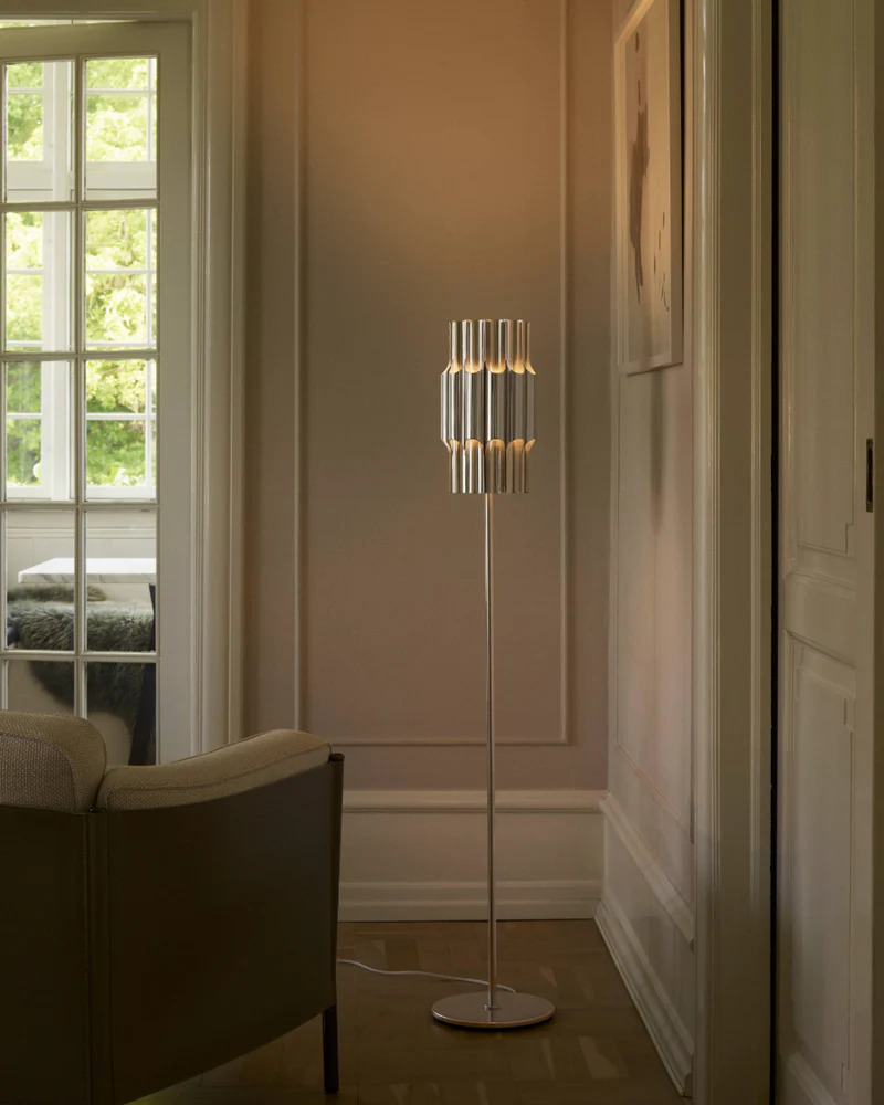 LYFA Pan 190 floor lamp, aluminium | Finnish Design Shop NL