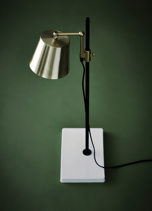 Karakter Lab Light table lamp, black - brass | Finnish Design Shop