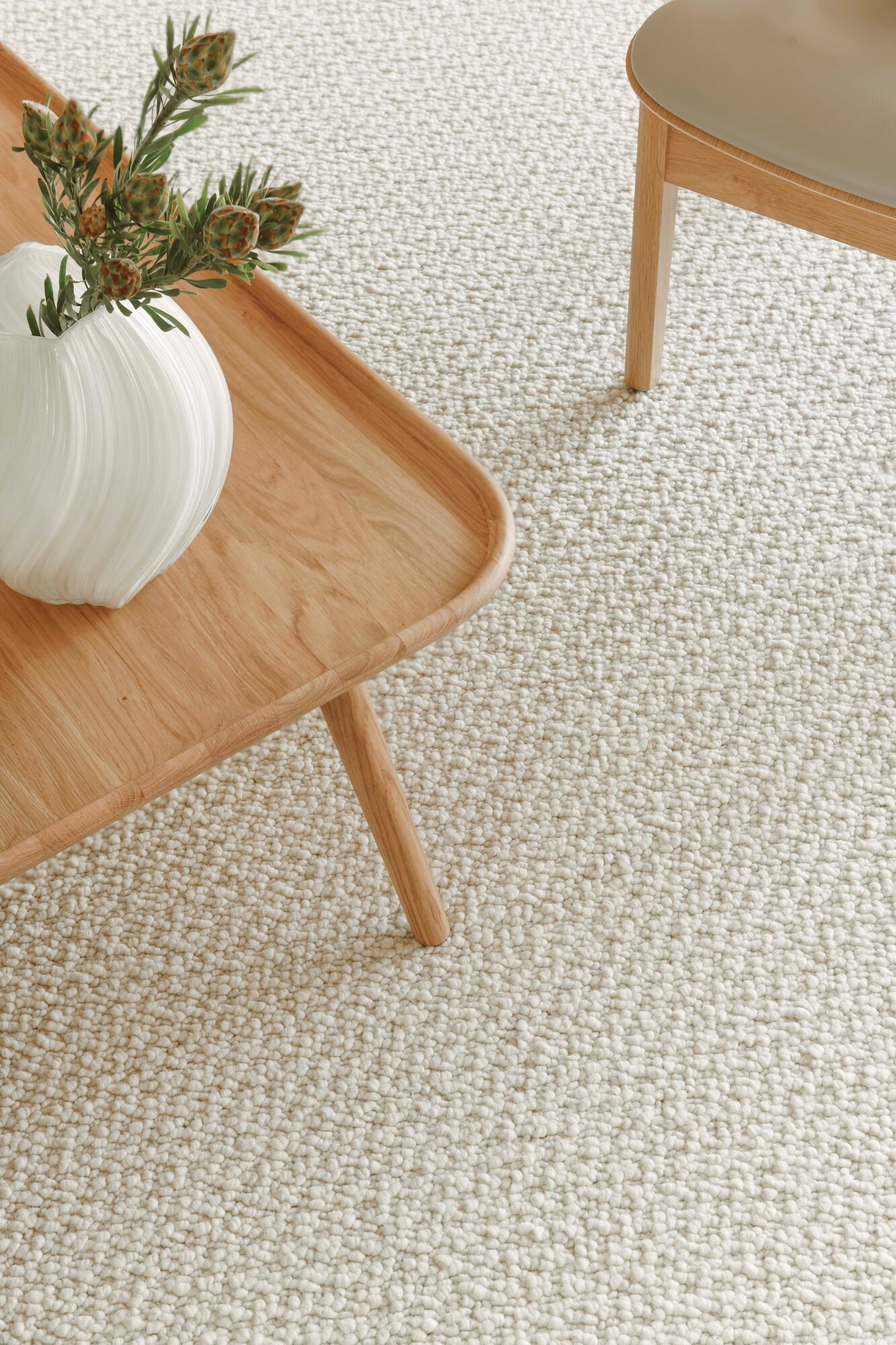 VM Carpet Loimu rug, 569 white | Finnish Design Shop