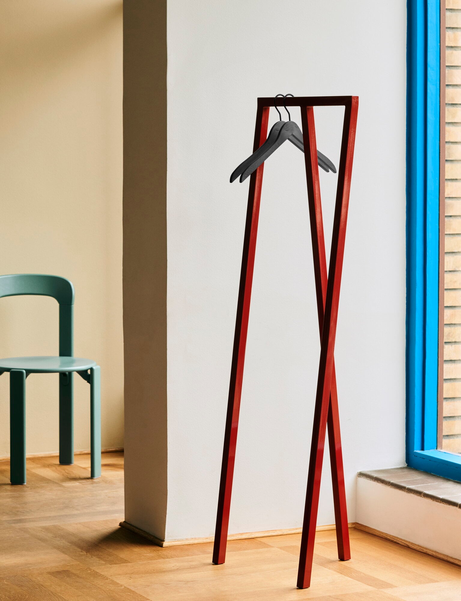HAY Loop Stand Hall coat rack, maroon red | Finnish Design Shop