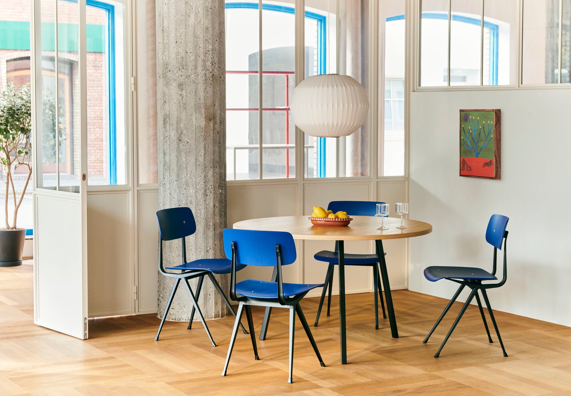 HAY Result chair, black - dark blue | Finnish Design Shop