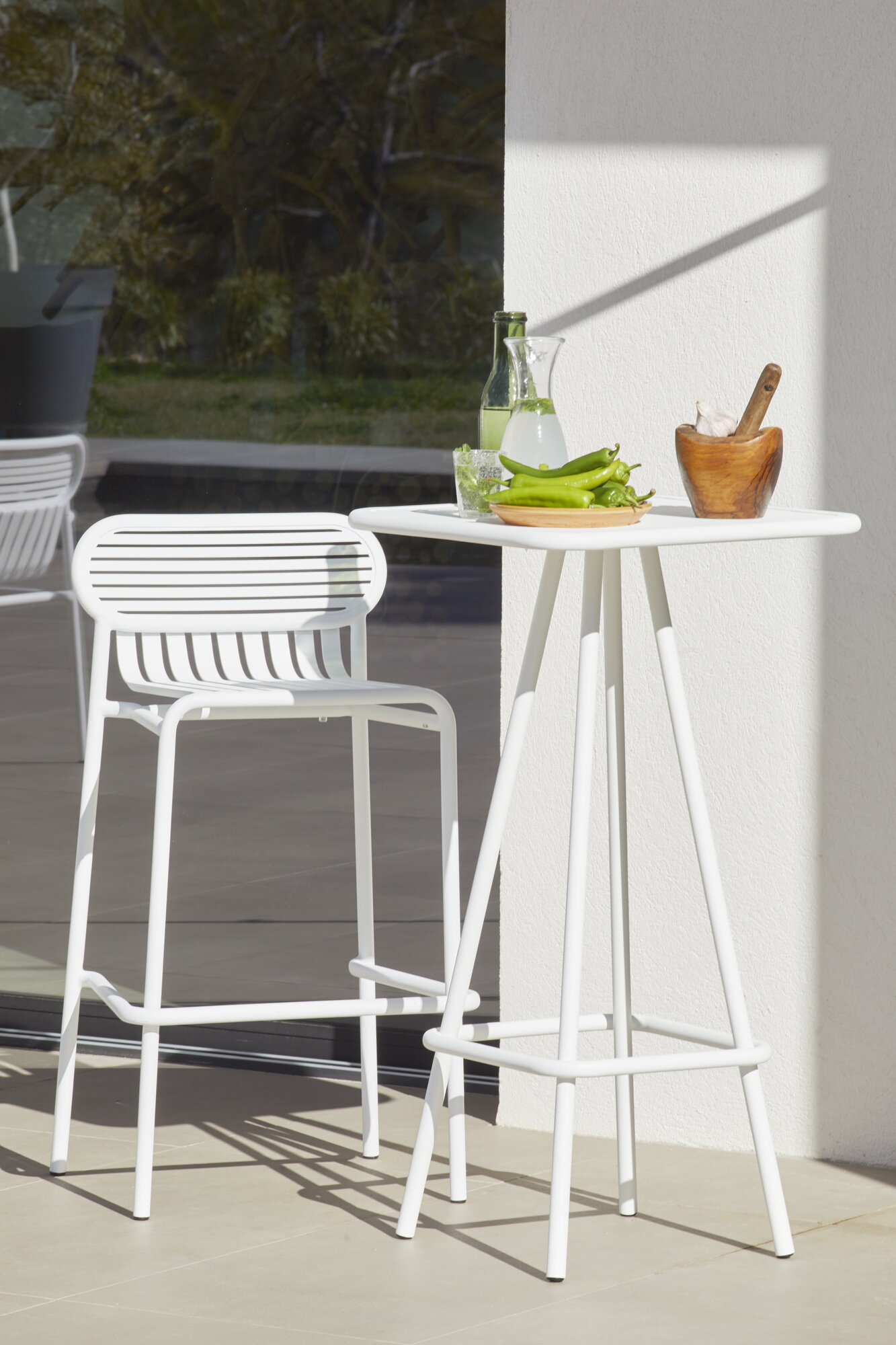 Petite Friture Week-end high stool, white | Finnish Design Shop