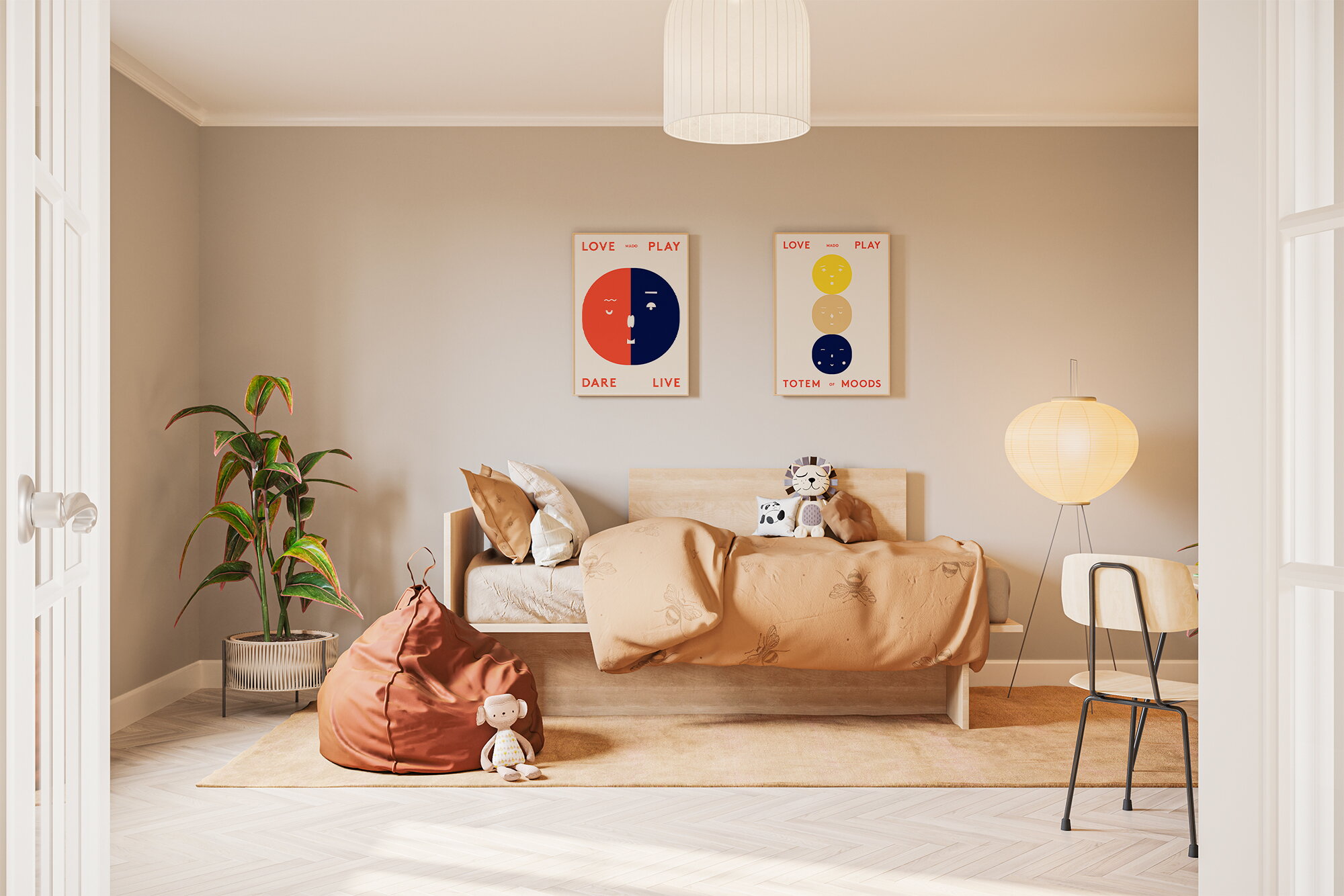 MADO Two Faces poster | Finnish Design Shop UK