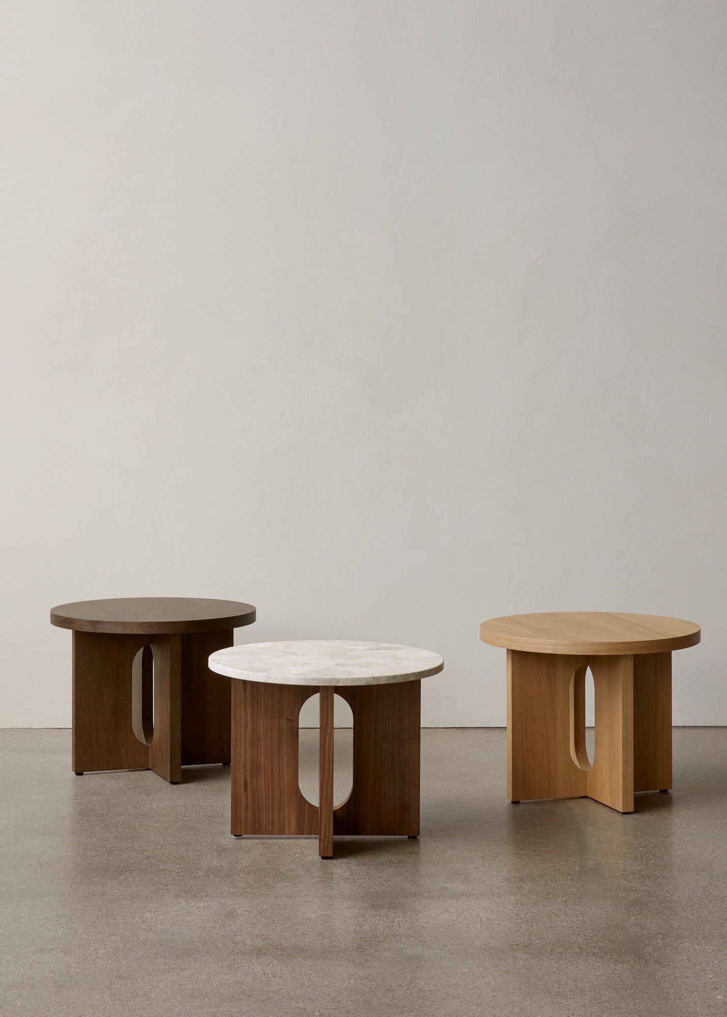 Audo Copenhagen Androgyne side table, 50 cm, walnut | Finnish Design Shop