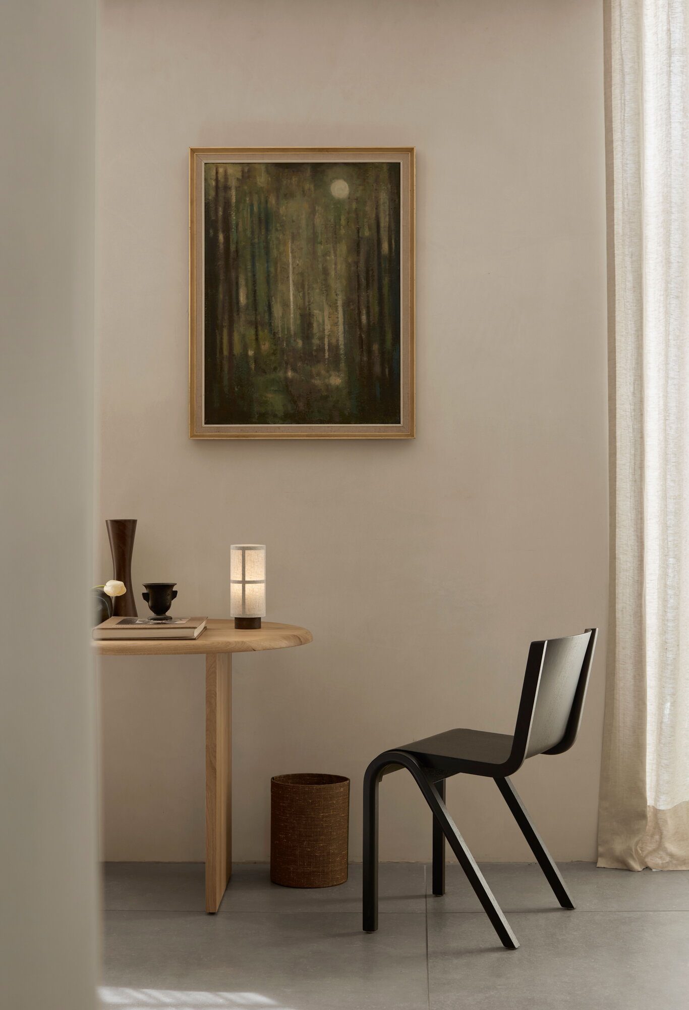 Audo Copenhagen Hashira Tischleuchte, tragbar, Rohleinen | Finnish ...