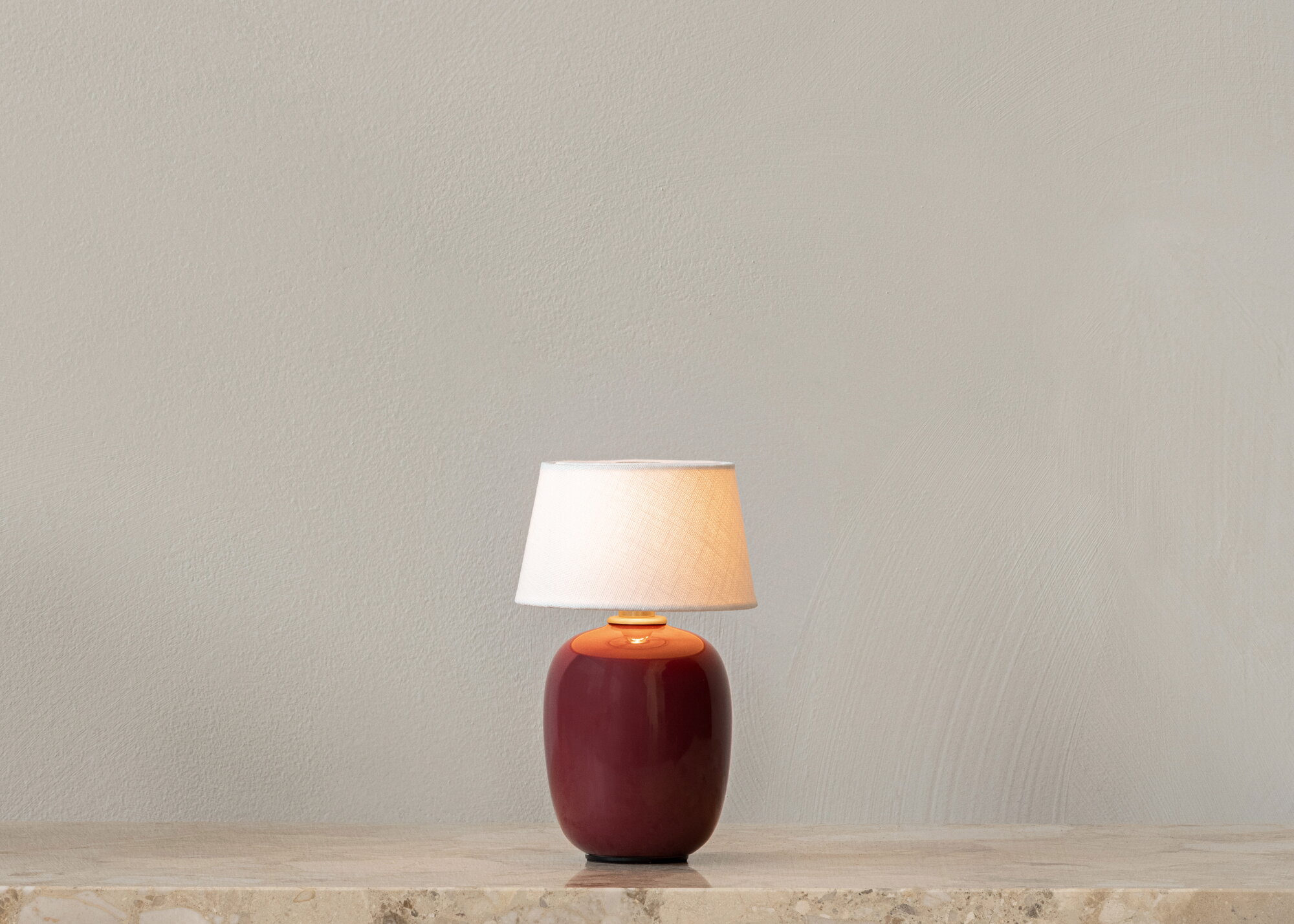 Audo Copenhagen Torso Portable table lamp, ruby | Finnish Design Shop UK