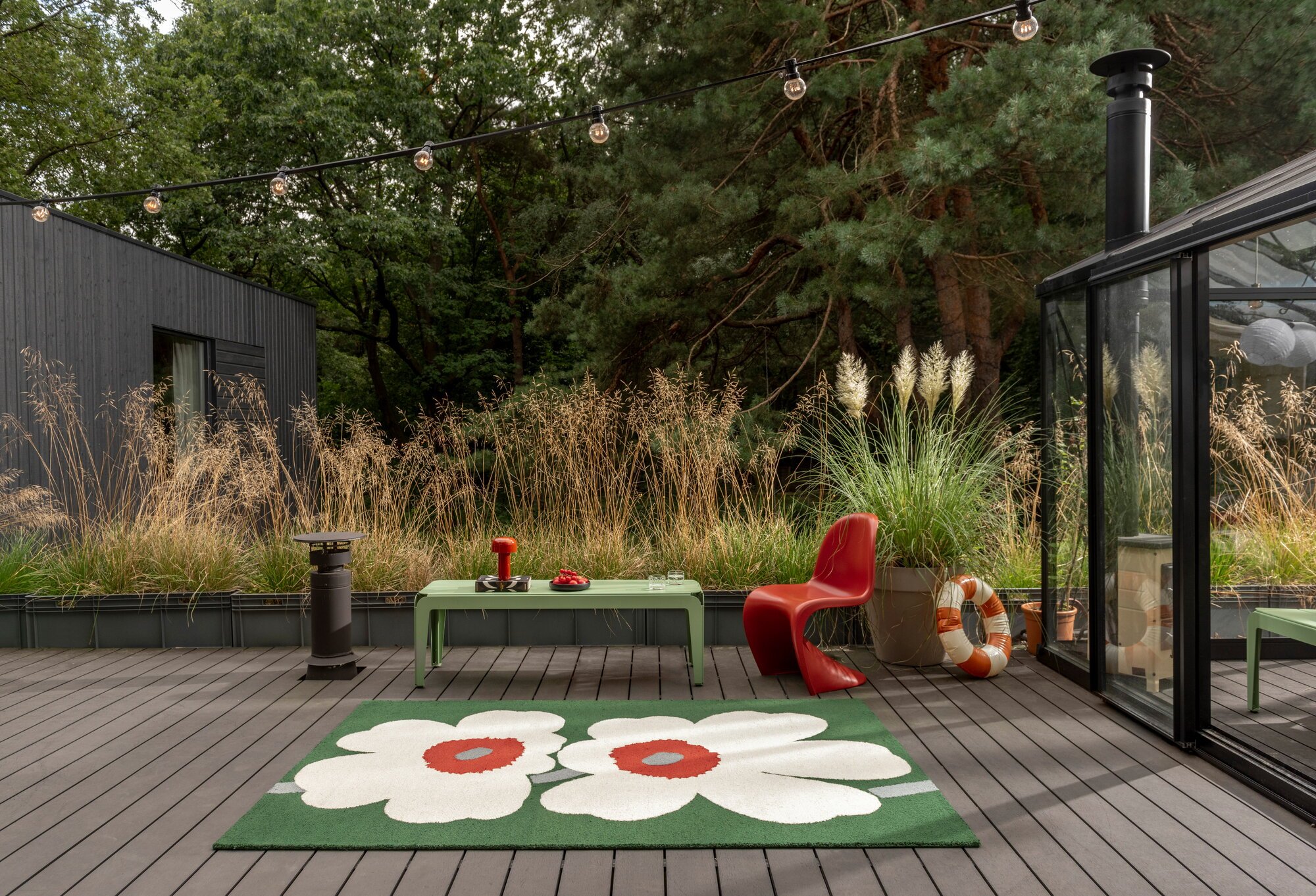 Marimekko Unikko 60th Anniversary matto, vihreä | Finnish Design Shop