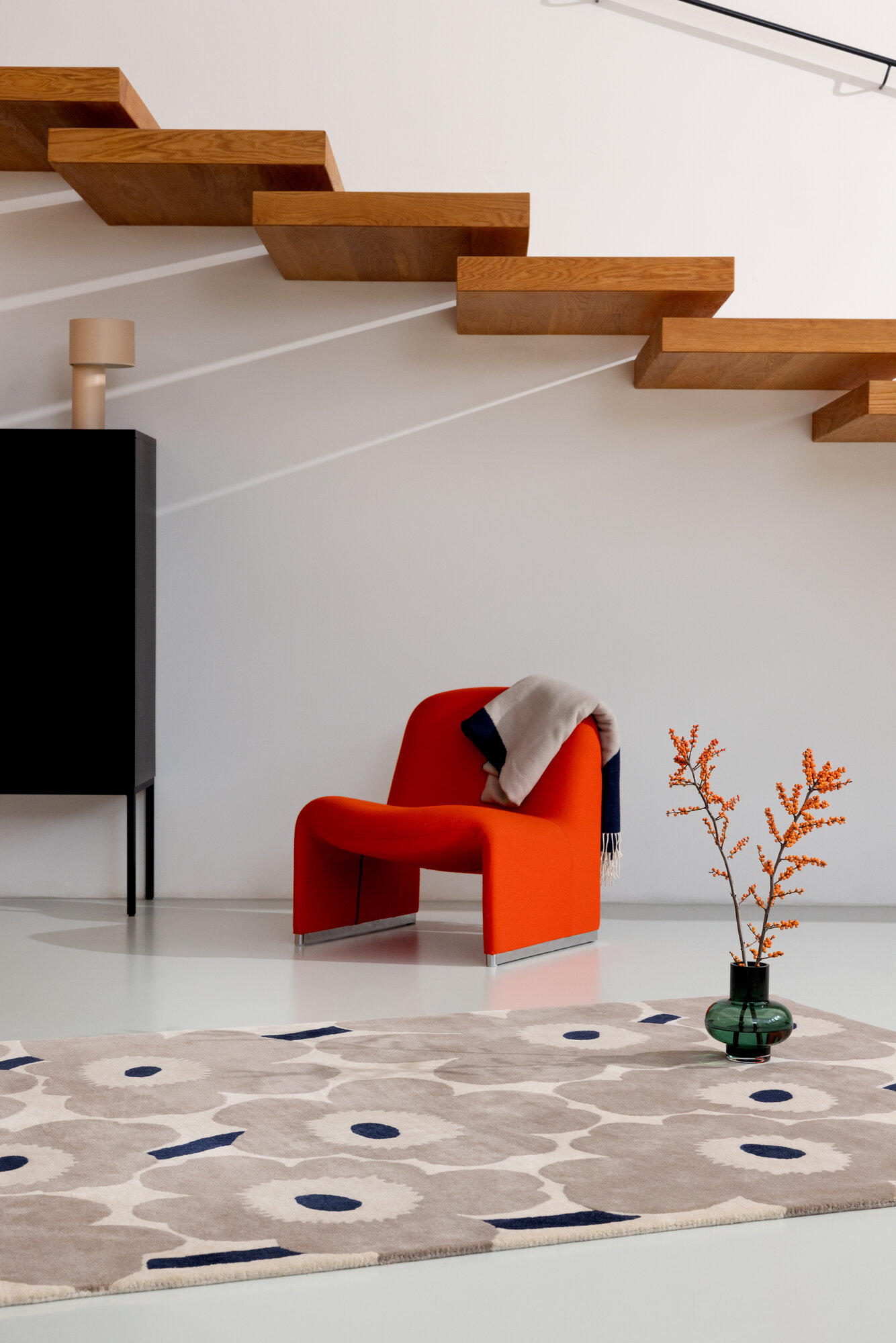 Marimekko Unikko rug, greige | Finnish Design Shop