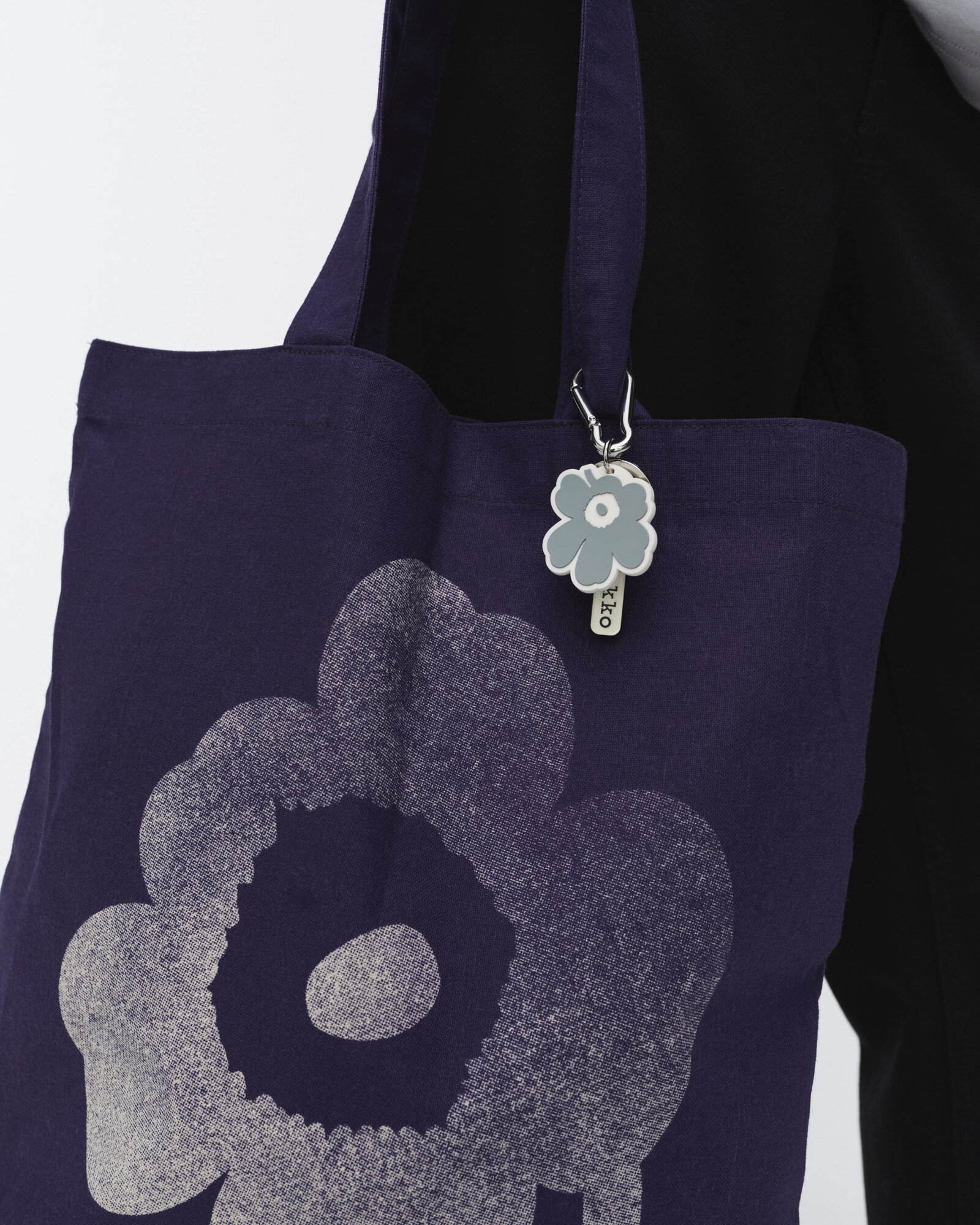 Marimekko Aallokas Unikko Kioski nyckelhållare, grå | Finnish Design Shop