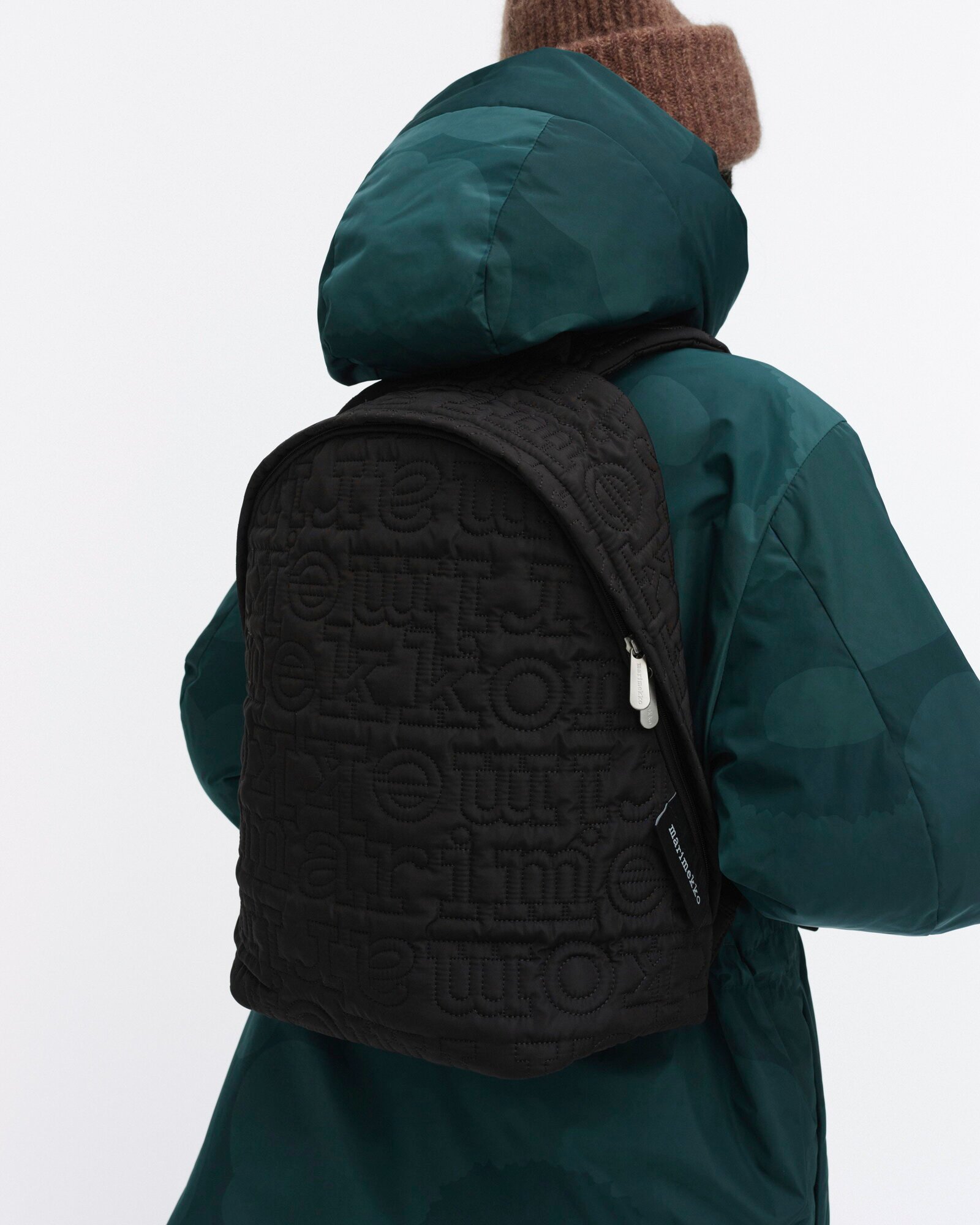 Marimekko Joy Backpack Logo, black | Finnish Design Shop UK