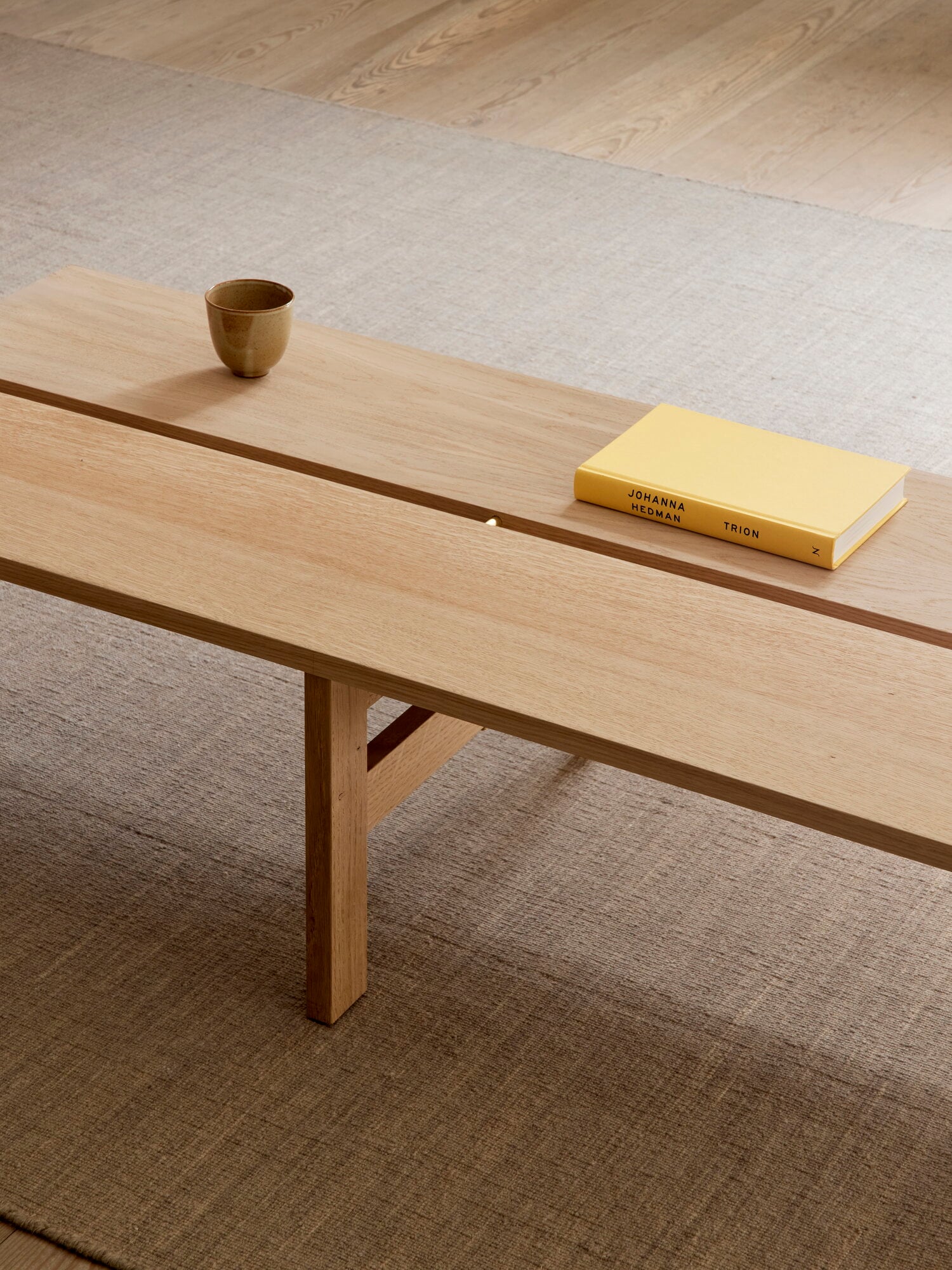 Moebe Rectangular coffee table, 115 cm, oak | Finnish Design Shop