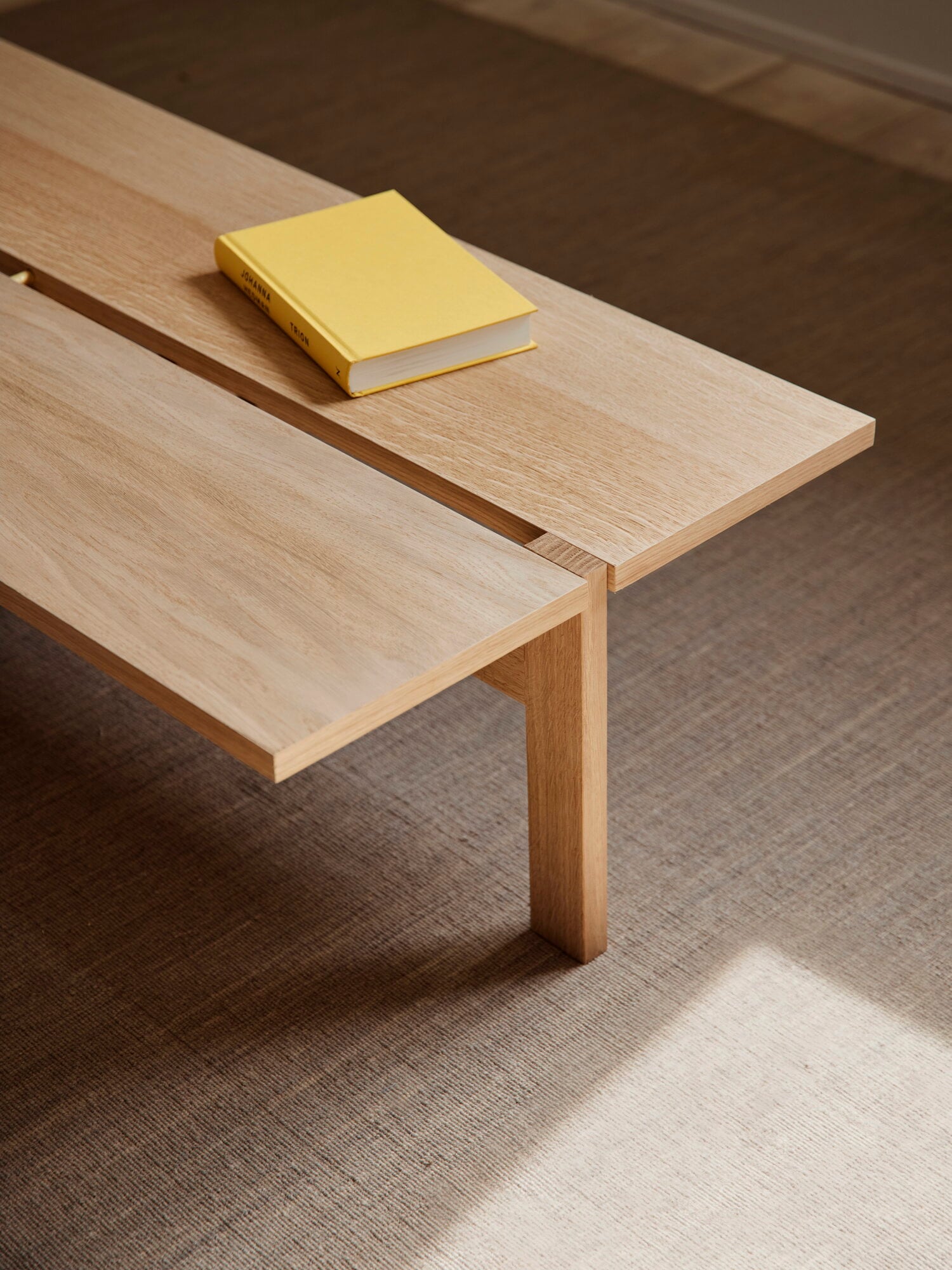 Moebe Rectangular coffee table, 115 cm, oak | Finnish Design Shop