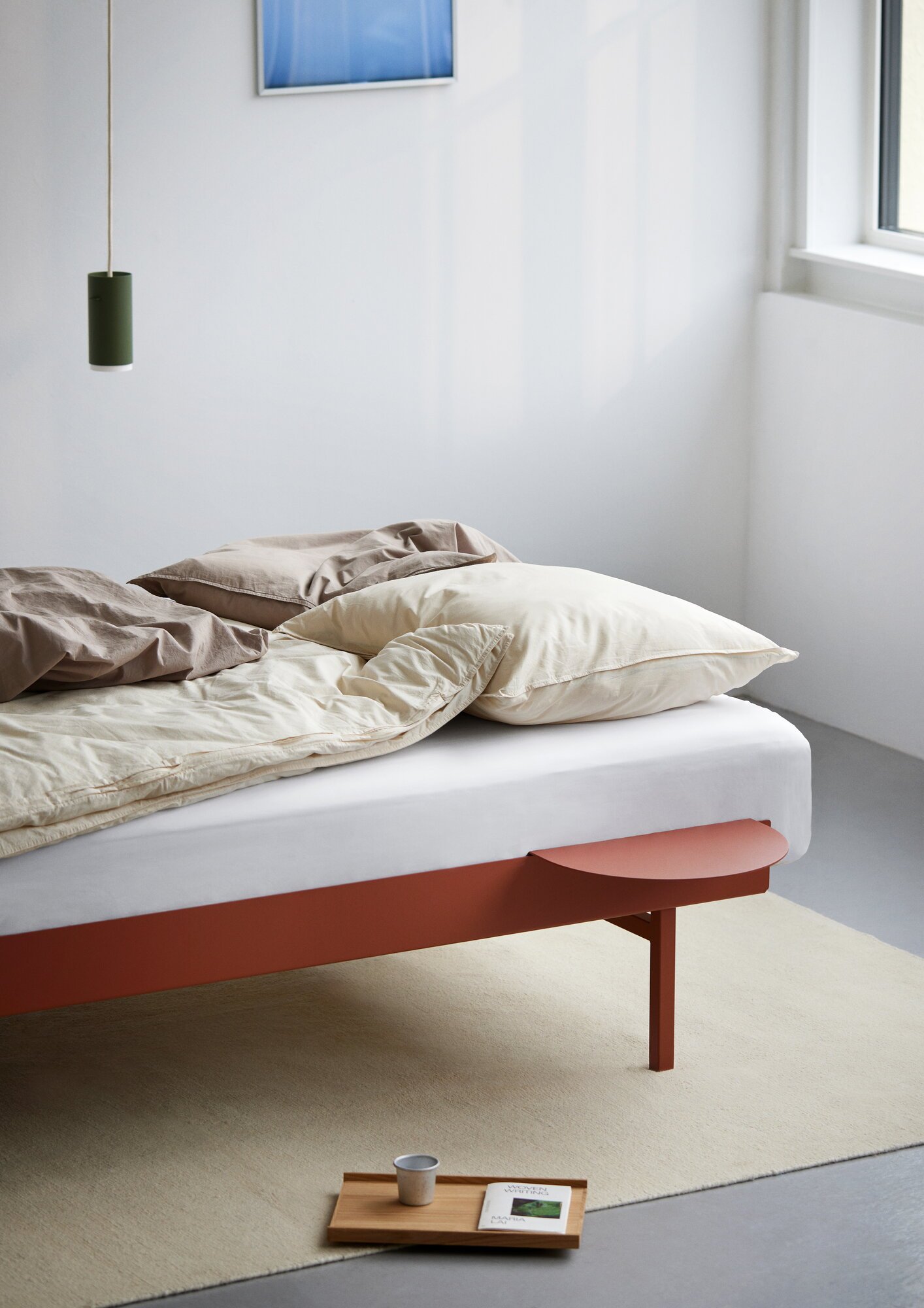 Moebe Bed, 90-180 cm, terracotta | Finnish Design Shop