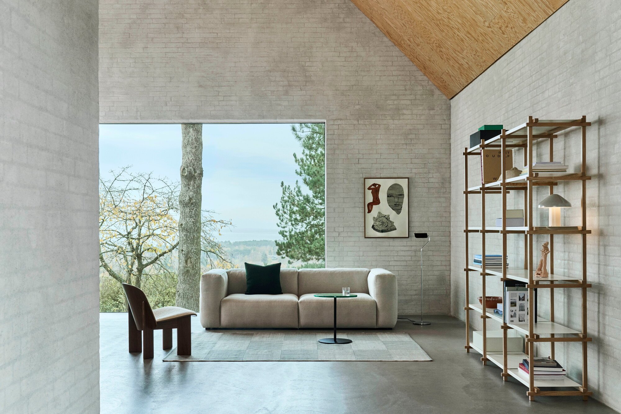 HAY Pyro coffee table, soft jade - black | Finnish Design Shop