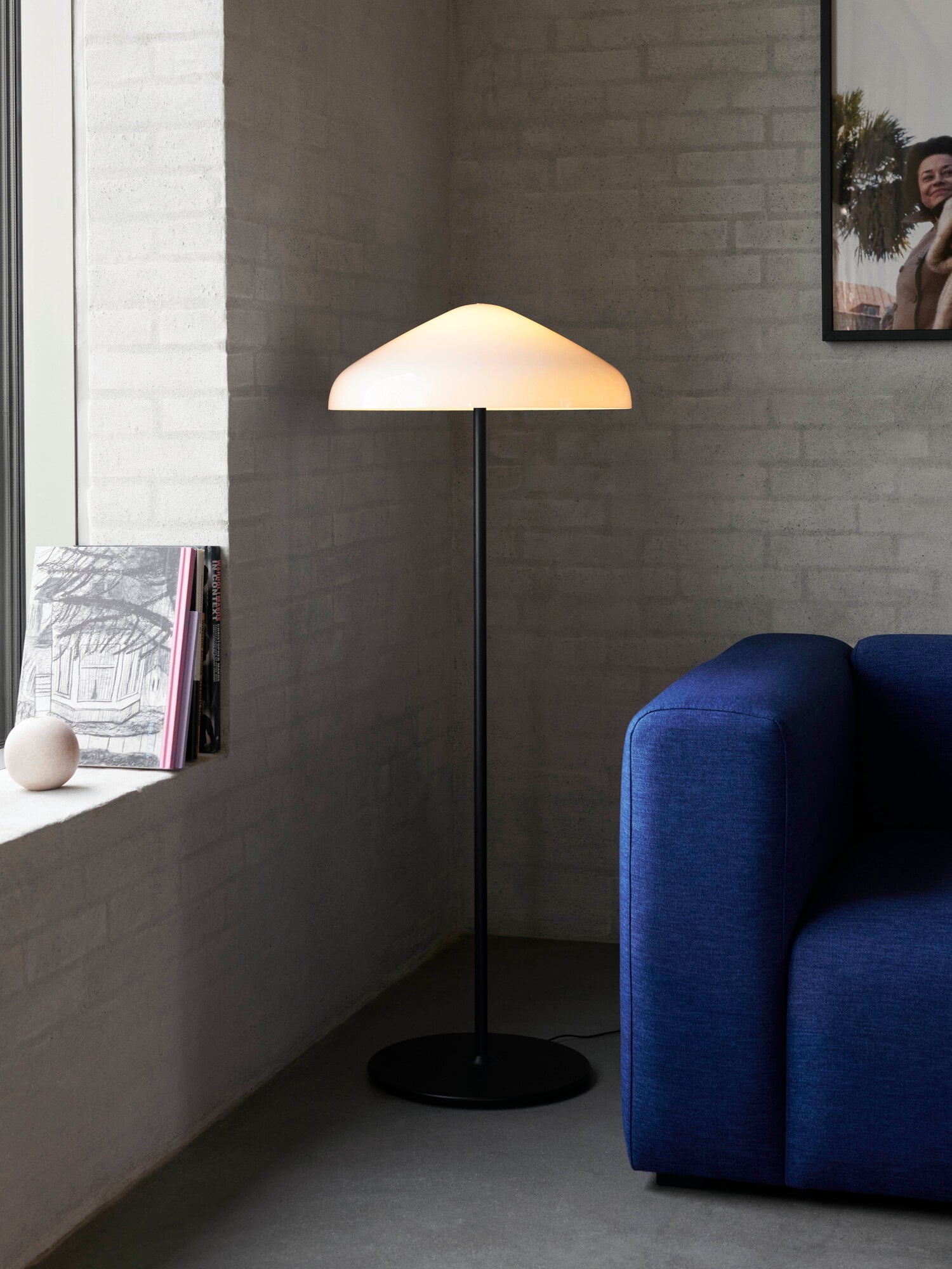 HAY Pao Glass floor lamp, white opal glass | Finnish Design Shop