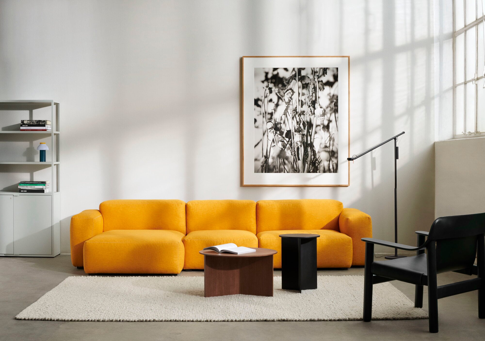 HAY Slit Wood table, 65 cm, lacquered walnut | Finnish Design Shop