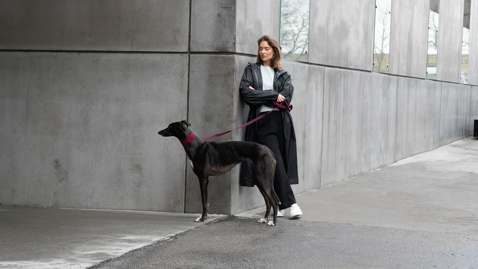 Masimalo 3D Knit collar, aubergine - lava | Finnish Design Shop