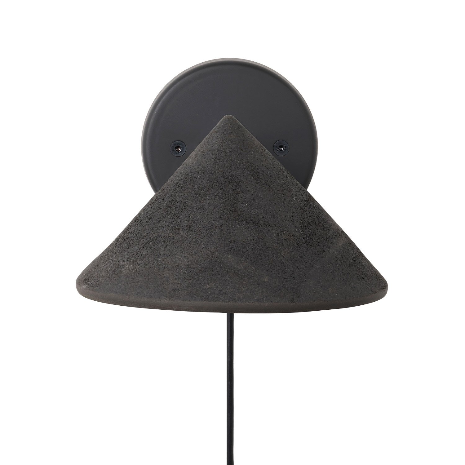 Mater Terra wall lamp, coffee waste black | Finnish Design Shop