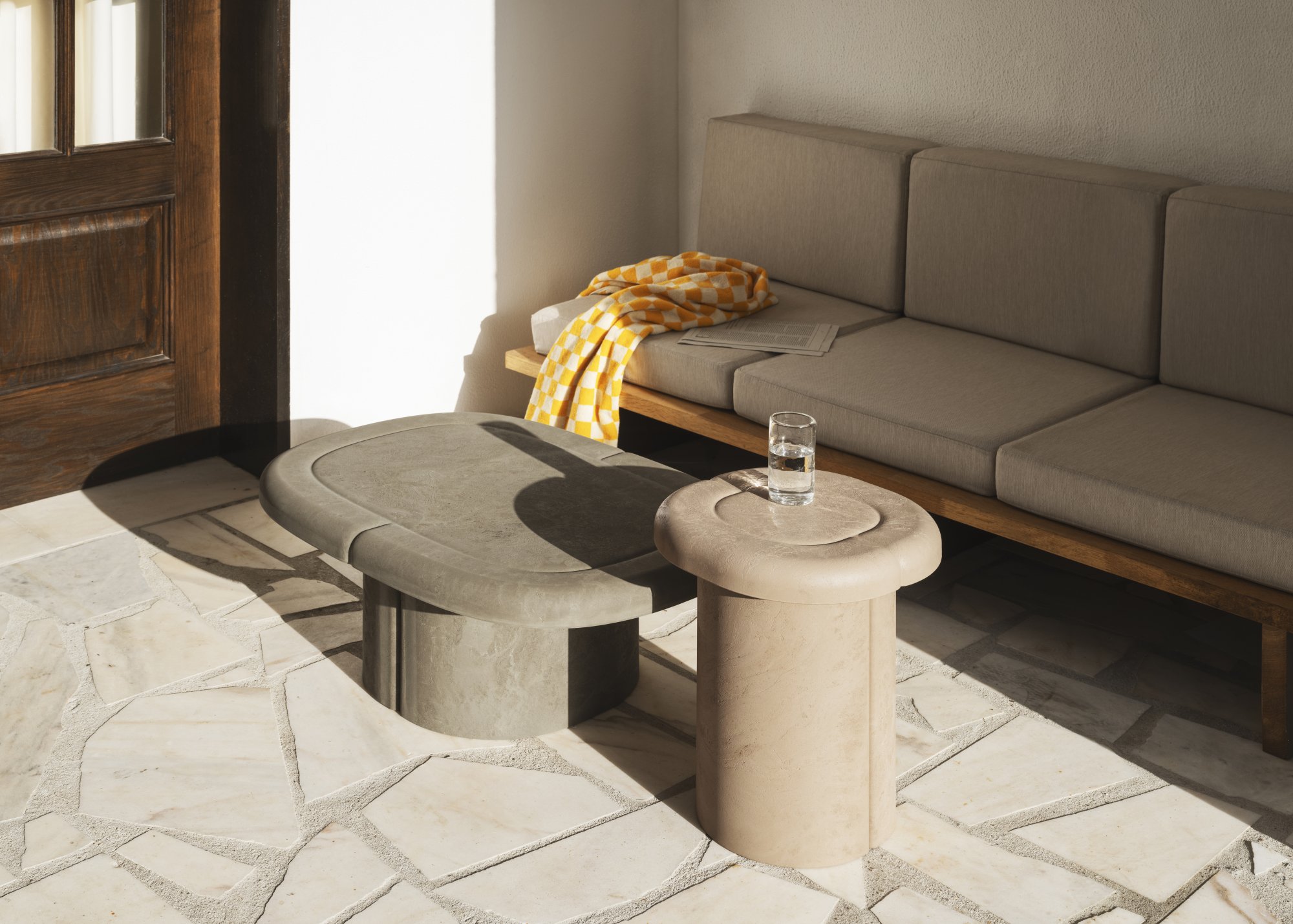 Mater Alder stool, sand | Finnish Design Shop