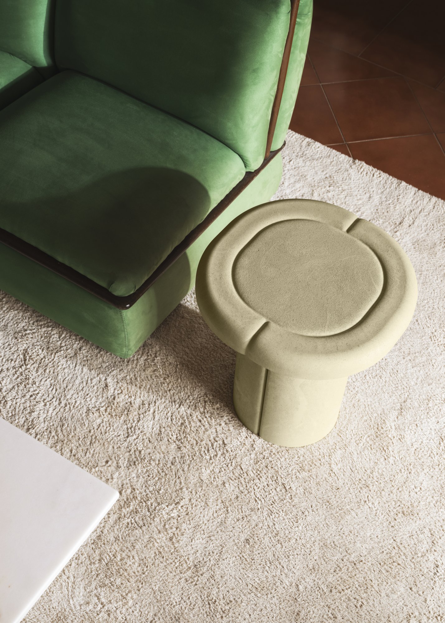 Mater Alder side table, light green | Finnish Design Shop