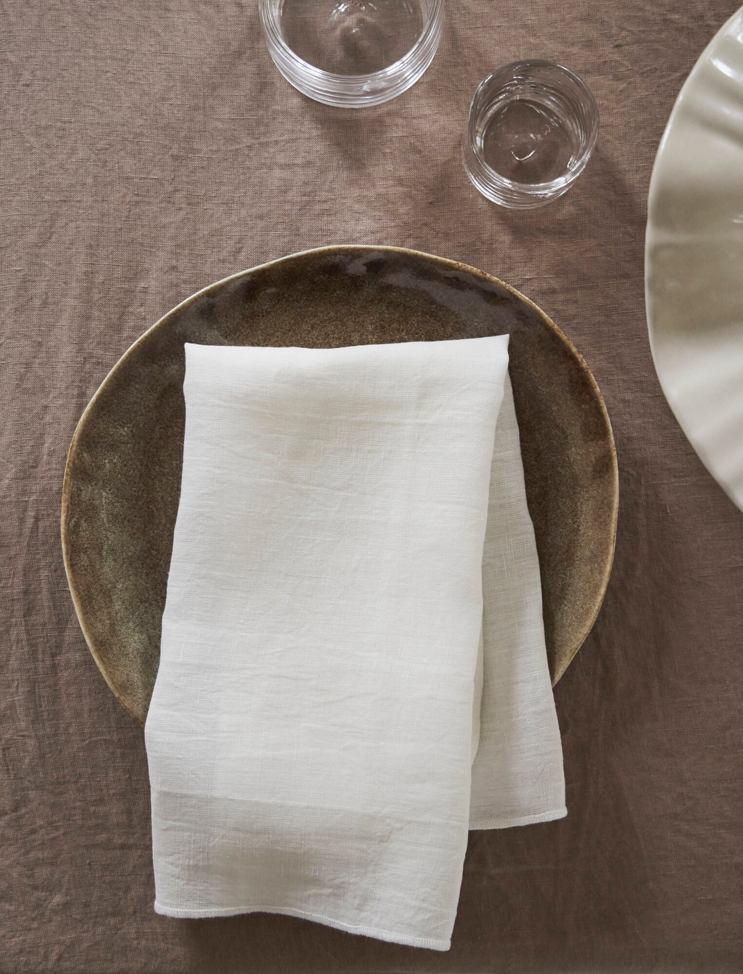 Tameko Merrow napkin, 50 x 50 cm, set of 4, white | Finnish Design Shop
